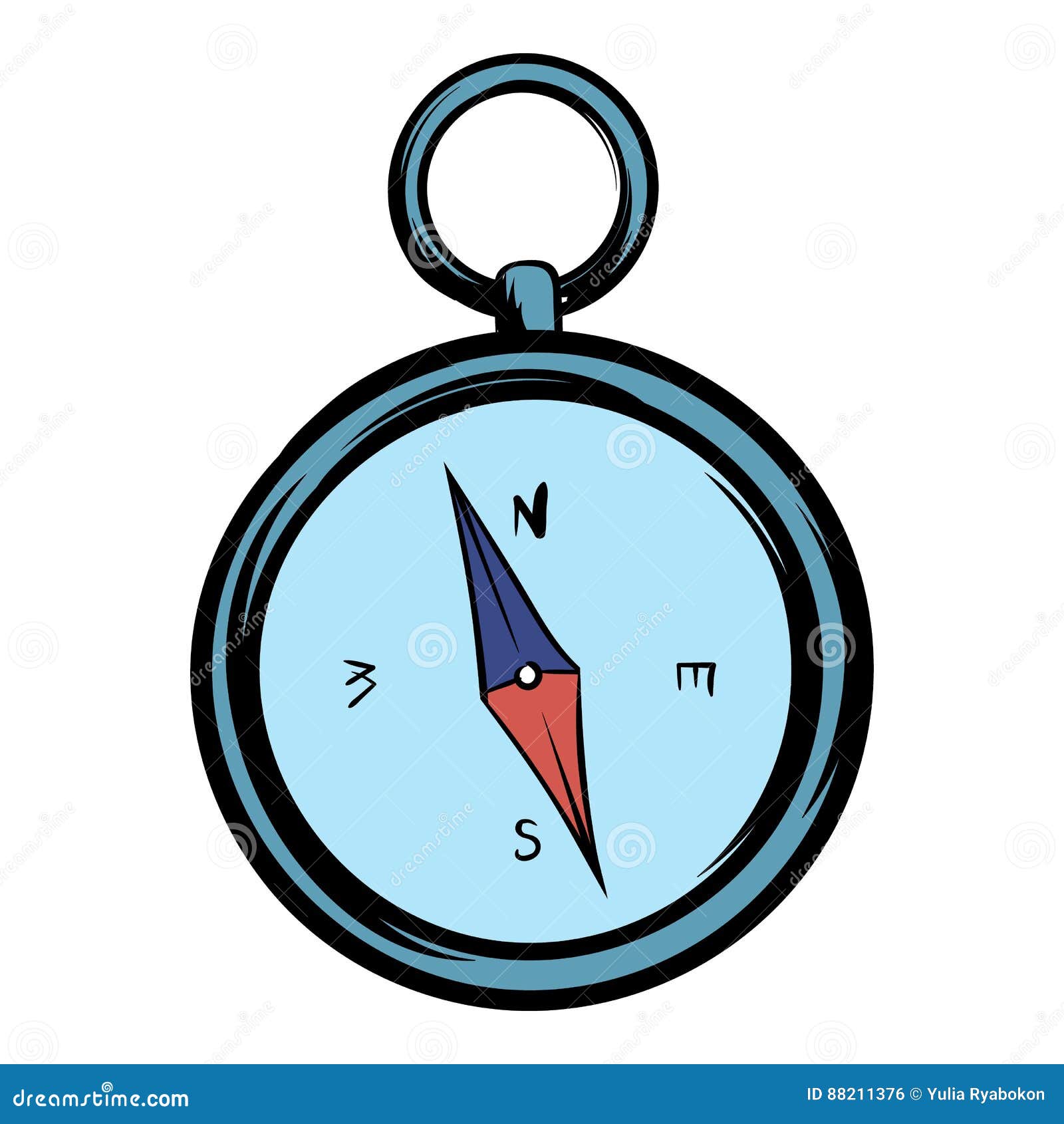 Compass icon cartoon stock vector. Illustration of cartography - 88211376