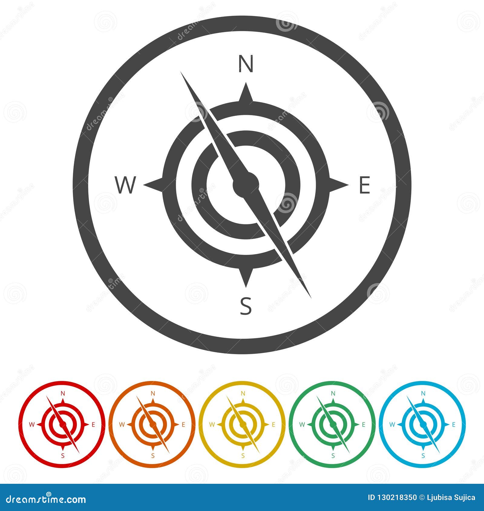 Compass Icon, Compass Icon Eps10 Stock Vector - Illustration of ...