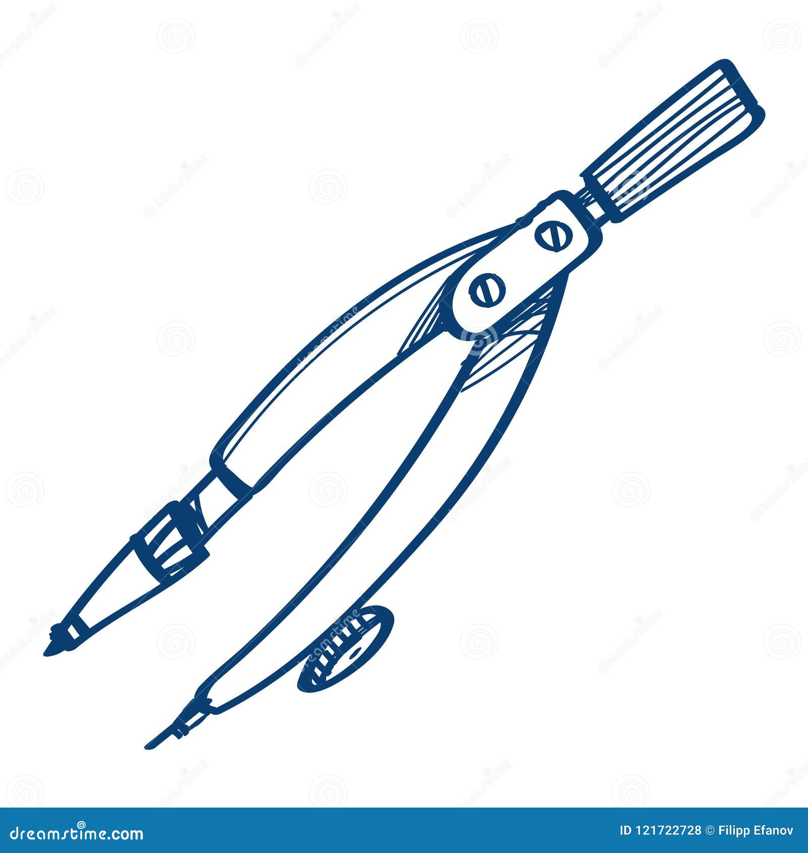 Compass Icon. Design Elements in Hand Drawn Style Stock Illustration ...