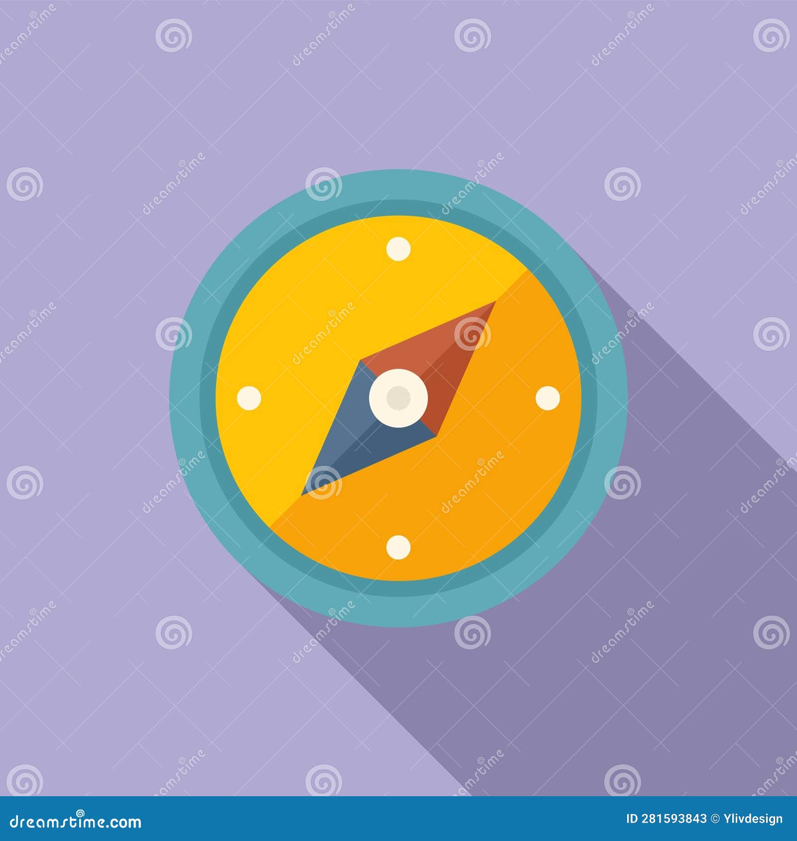 Compass Icon Flat Vector. Window Interface Stock Vector - Illustration of screen, vaporwave ...