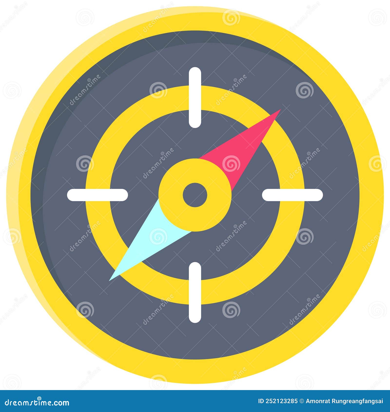 Compass Icon, Location Map and Navigation Vector Stock Vector ...