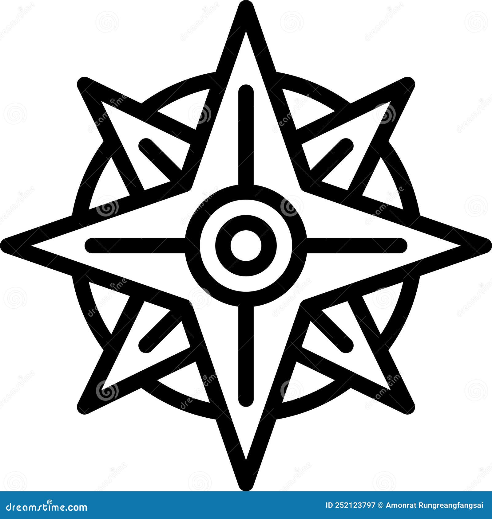 Compass Icon Location Map And Navigation Vector Stock Vector Illustration Of Direction Route