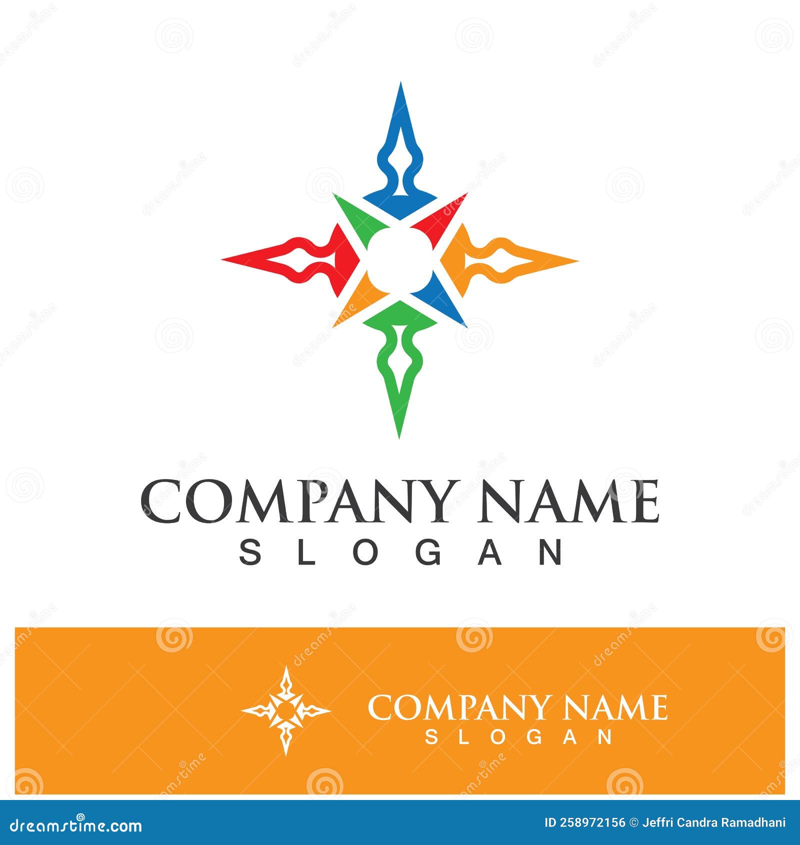 Compass icon logo design stock vector. Illustration of point - 258972156