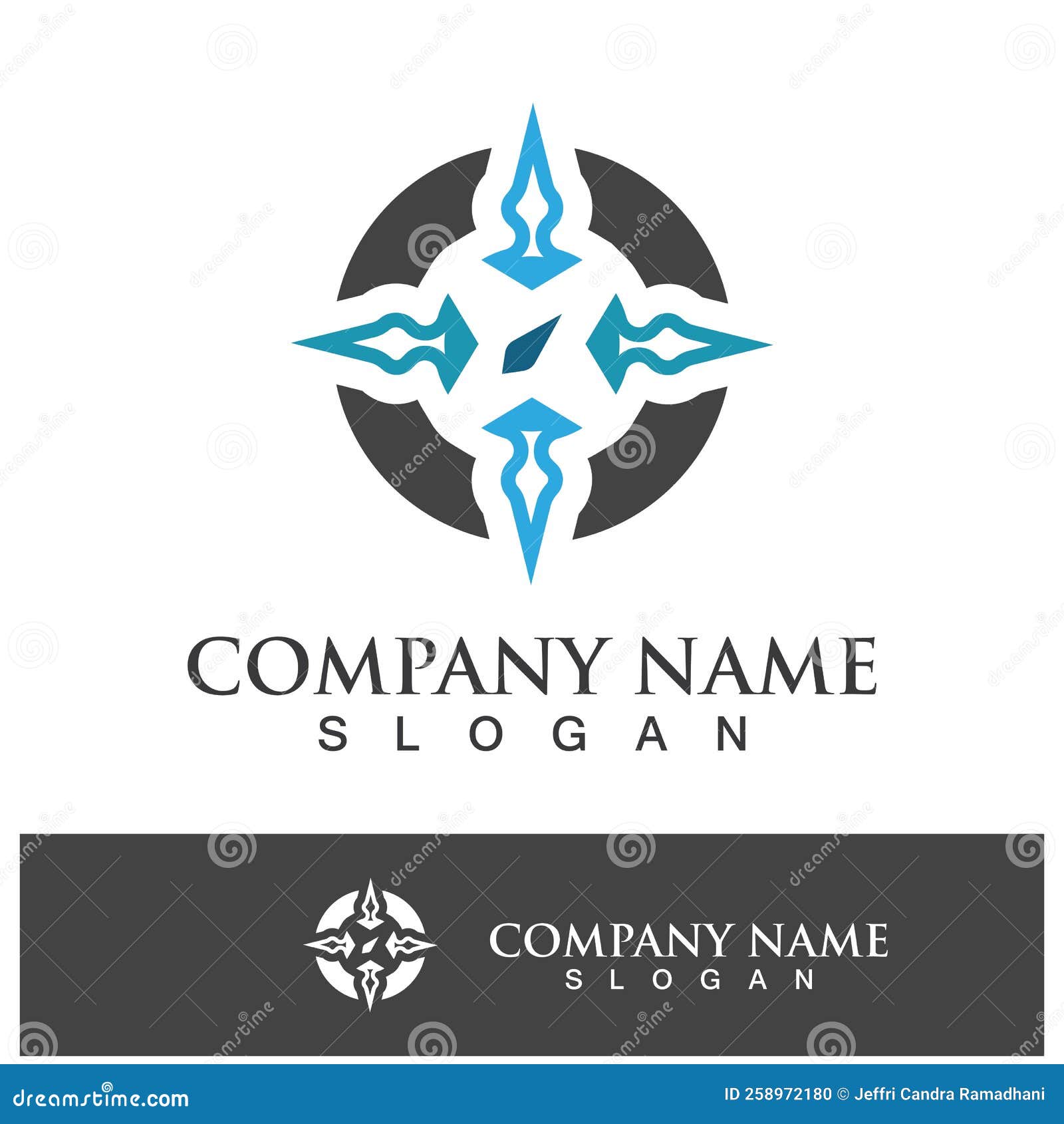 Compass icon logo design stock vector. Illustration of isolated - 258972180