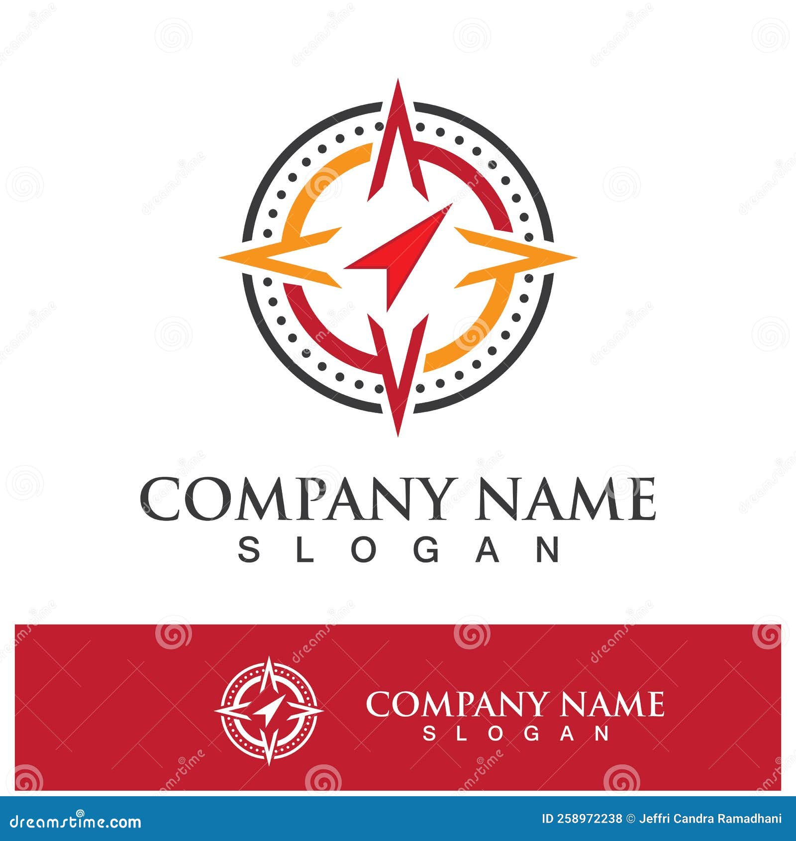 Compass icon logo design stock vector. Illustration of modern - 258972238