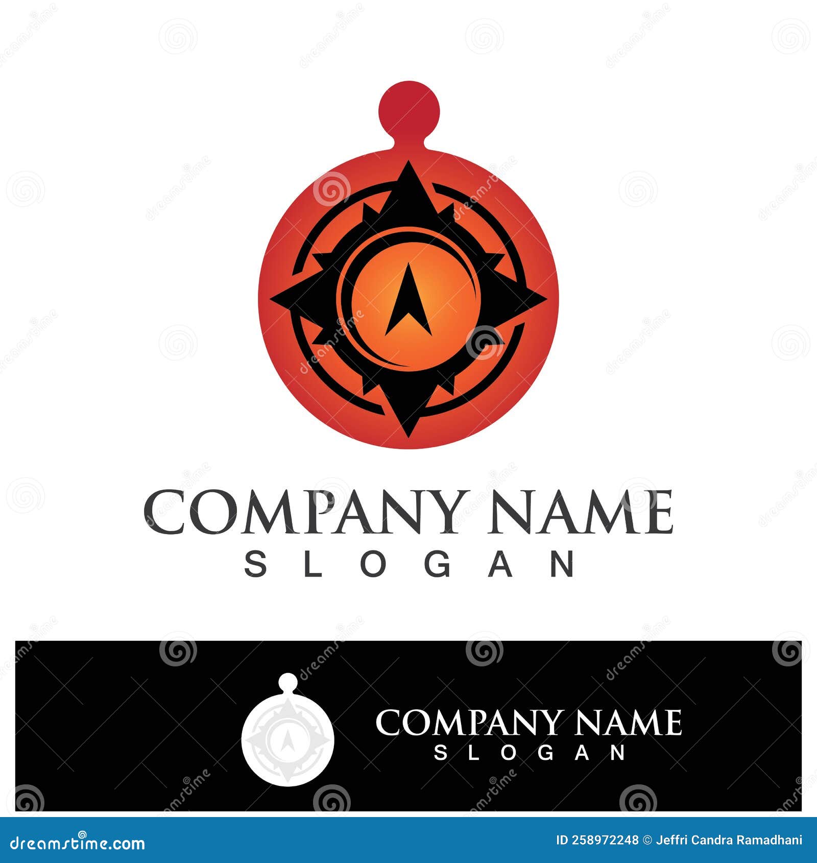 Compass icon logo design stock vector. Illustration of background ...
