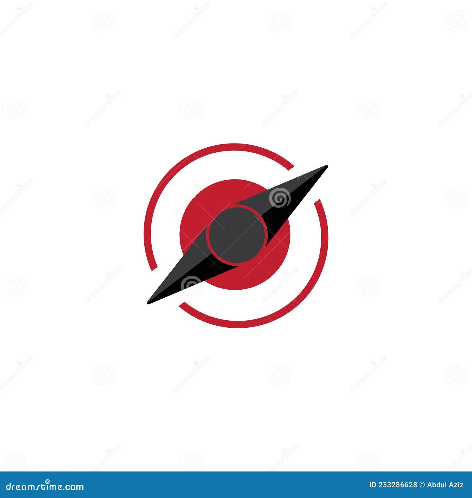 Compass icon logo vector stock vector. Illustration of point - 233286628