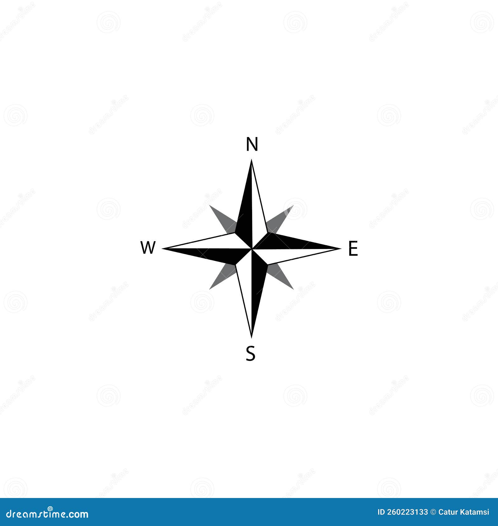 Compass icon logo vector stock illustration. Illustration of sailing ...
