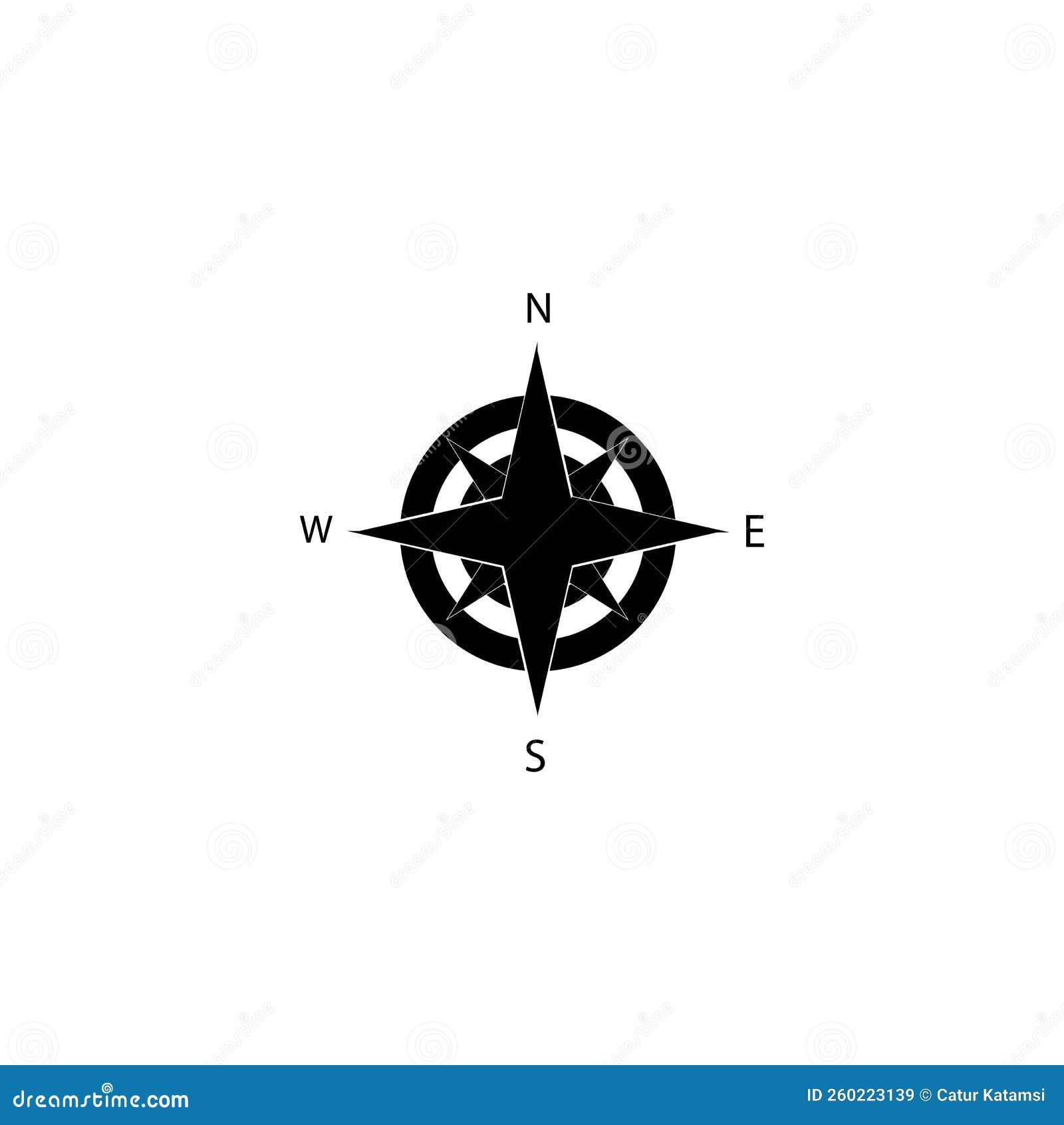 Compass icon logo vector stock illustration. Illustration of sign ...