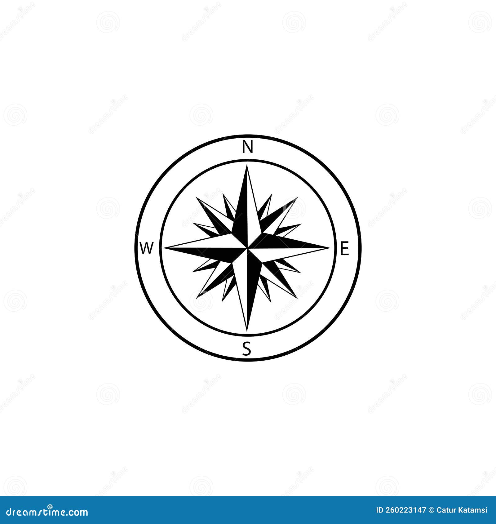Compass icon logo vector stock illustration. Illustration of scale ...