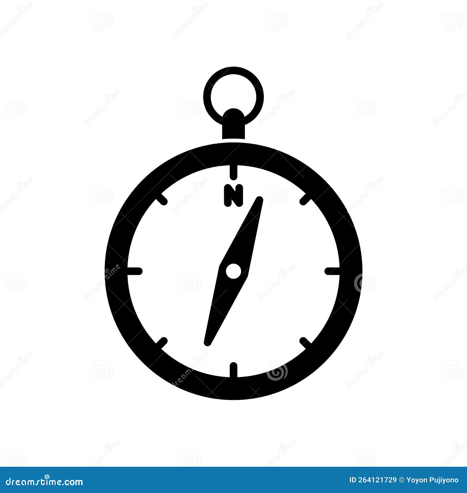 Compass Icon for Map or Direction Stock Vector - Illustration of ...