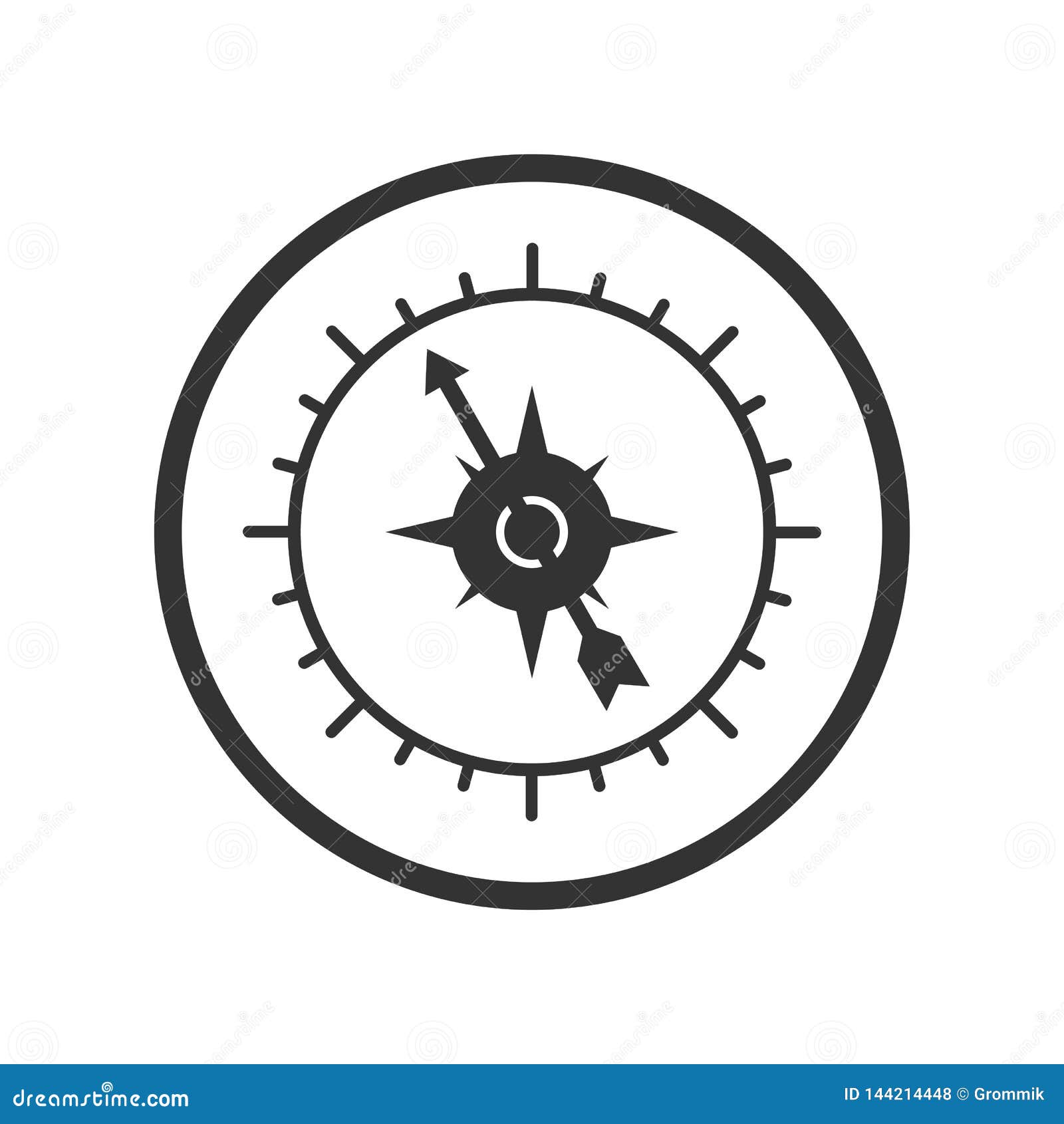 Compass Icon, Simple Design for Website or App, Simple Design Stock ...