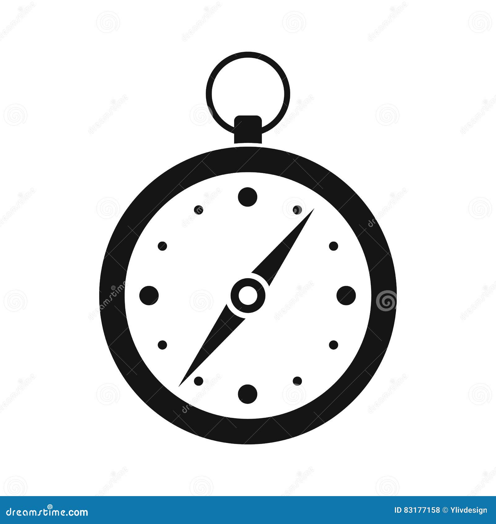 Compass icon, simple style stock vector. Illustration of position ...