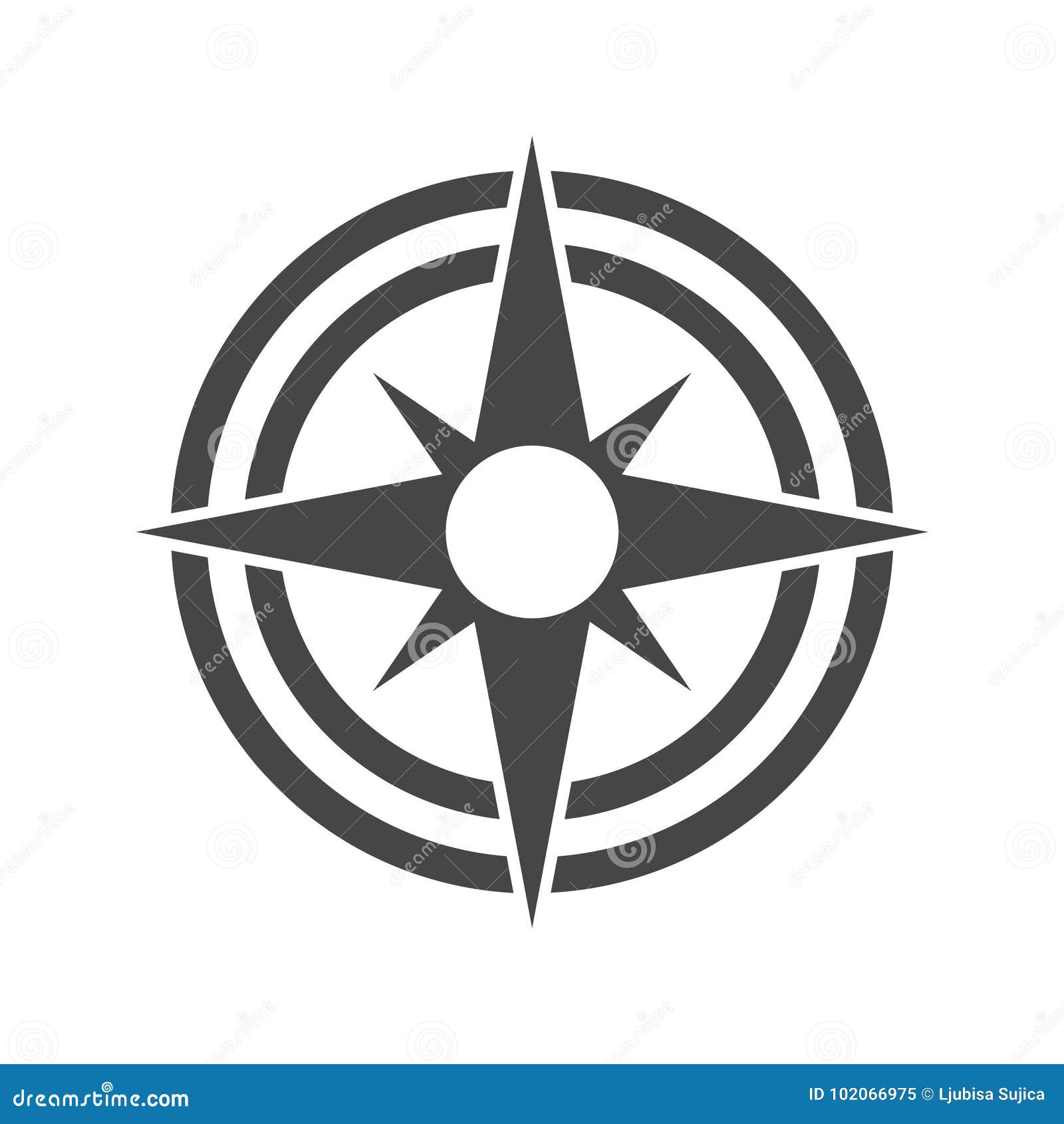 Simple Compass Symbol