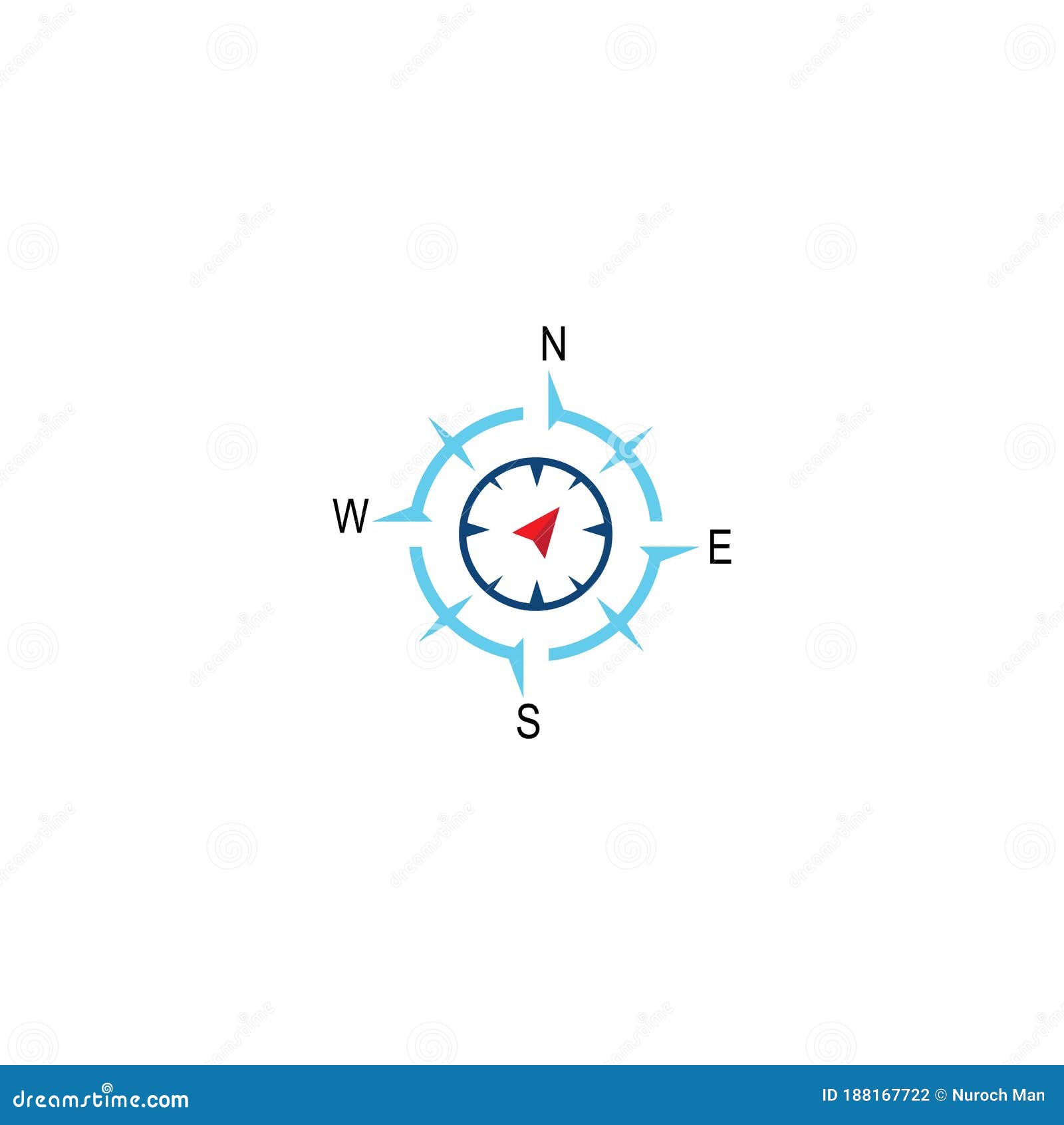 Compass Icon Symbol Logo Template. Outdoor Adventure Compass Logo ...