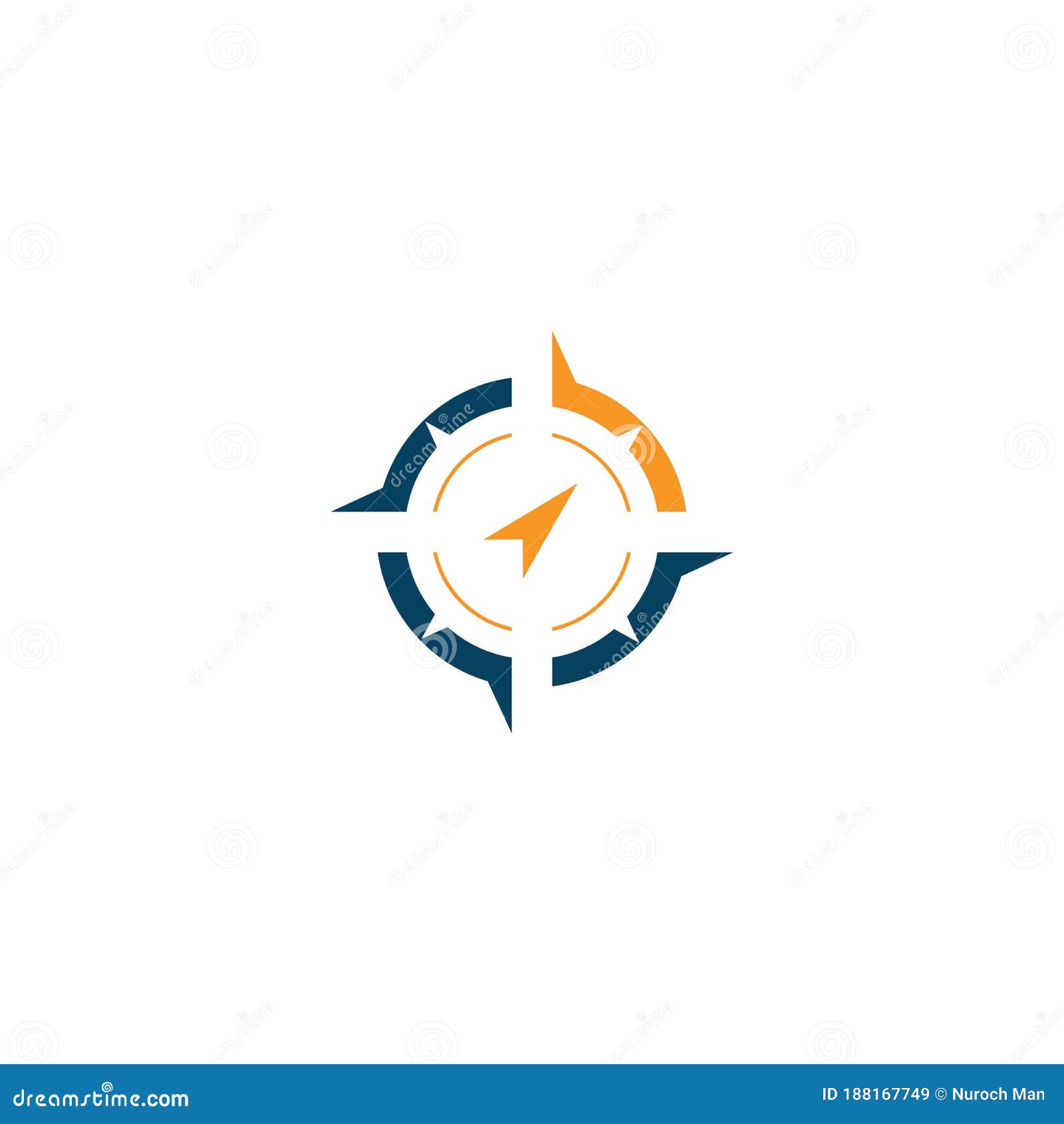 Compass Icon Symbol Logo Template. Outdoor Adventure Compass Logo ...