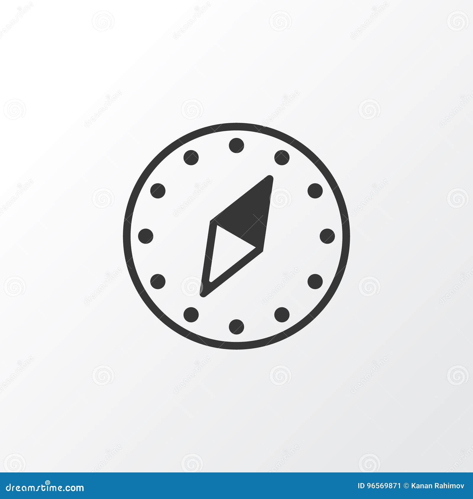 Cardinal Direction Symbol With Map Cartoon Vector | CartoonDealer.com ...