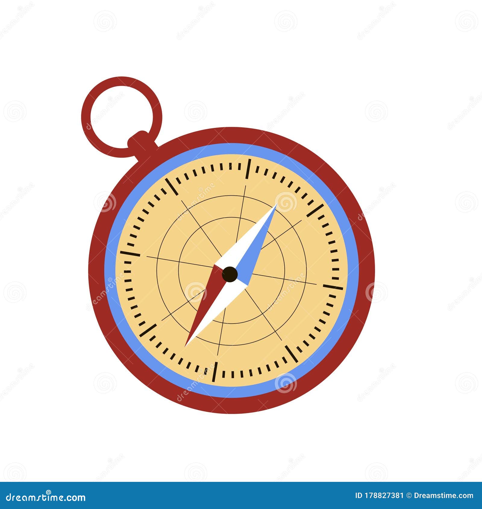 Compass Icon in Trendy Flat Style. Vector Illustration. EPS 10. Stock ...