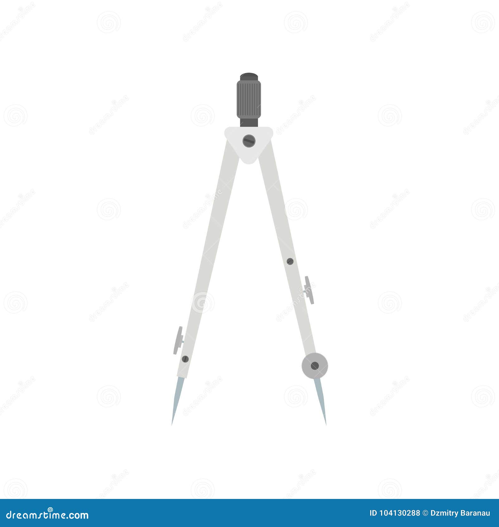 Compass Icon Vector Divider Illustration Symbol Tool. Measure Stock ...