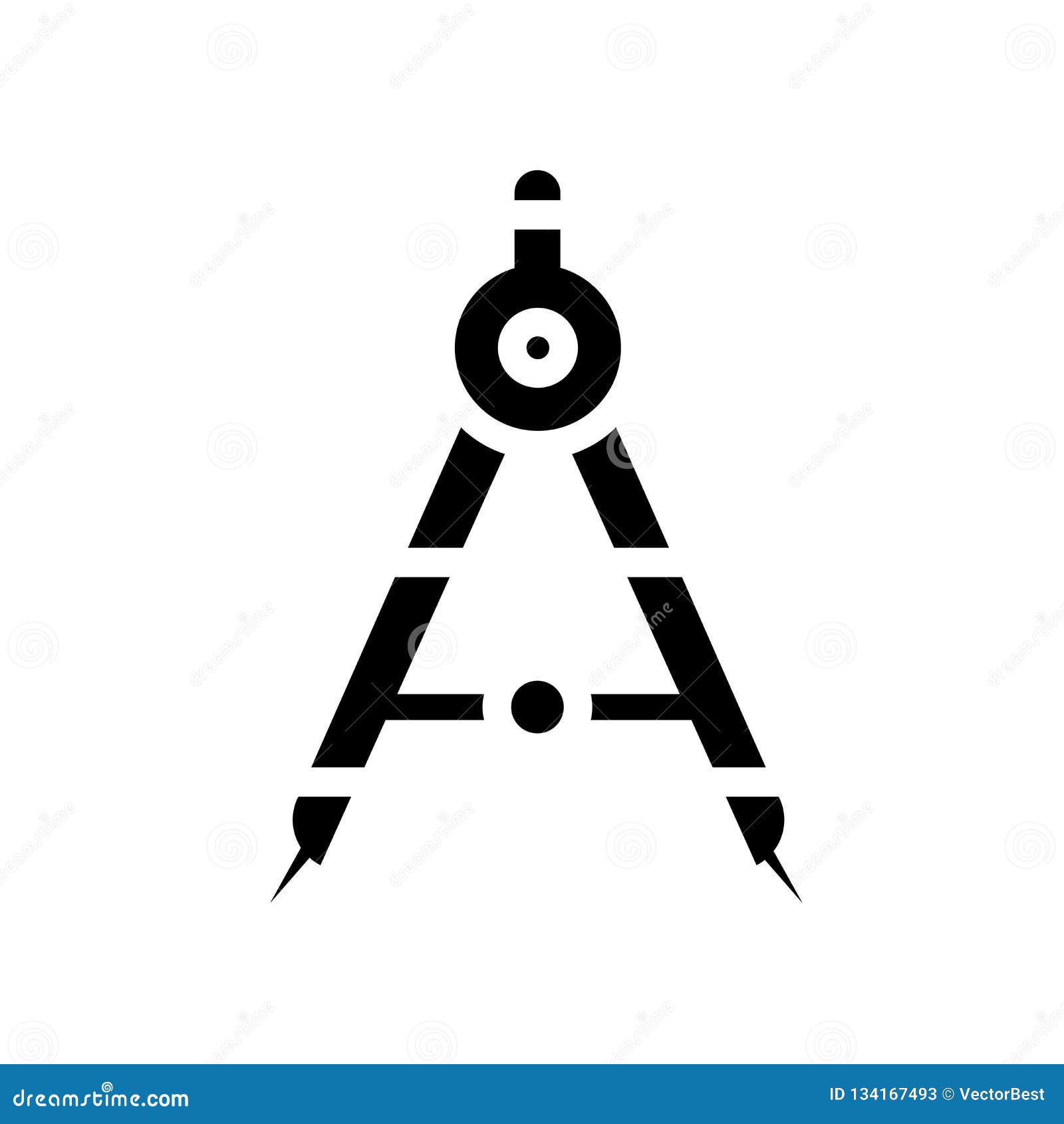 Compass Icon Vector Isolated on White Background, Compass Sign ...