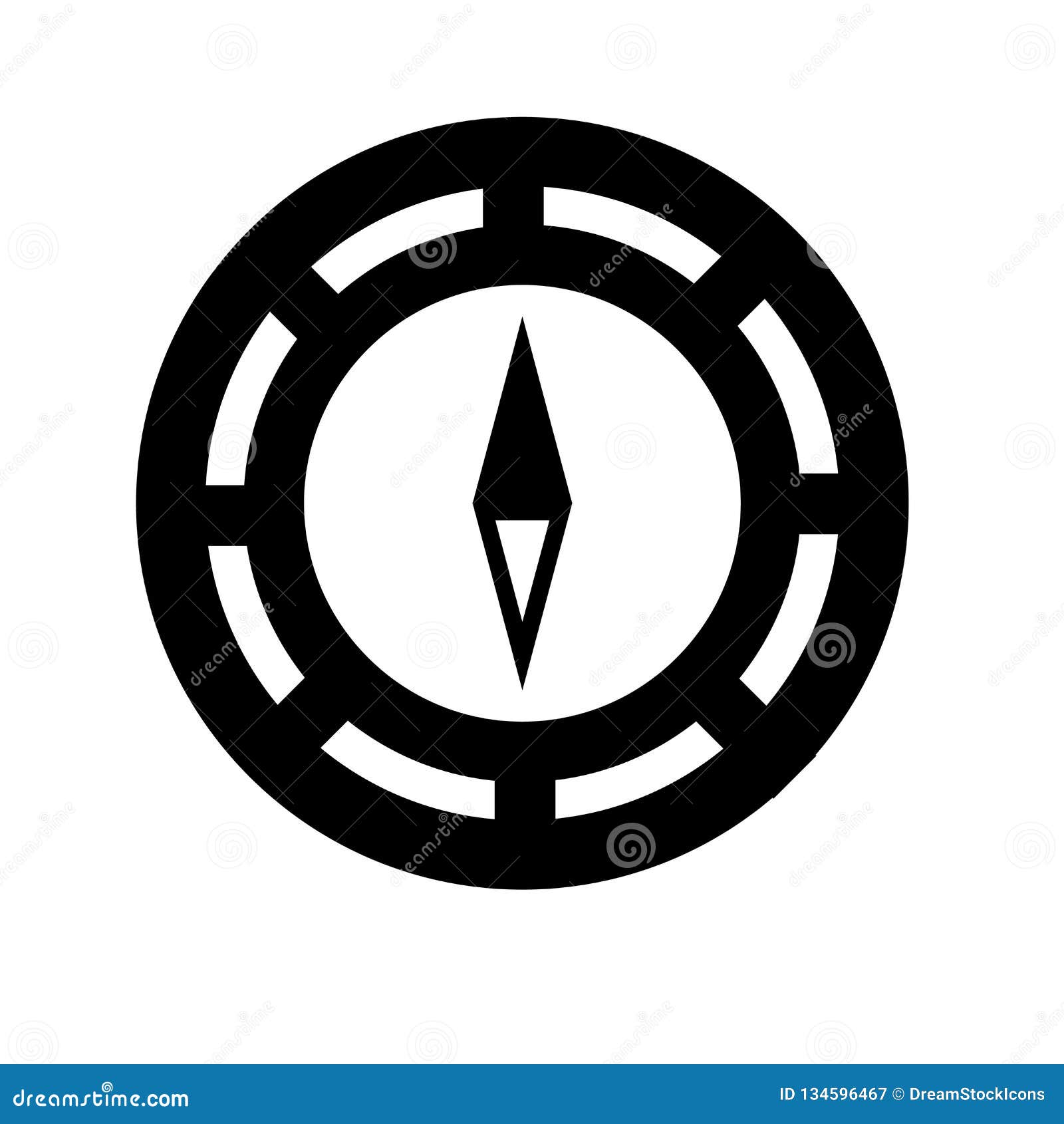 Compass Icon Vector Isolated on White Background, Compass Sign ...