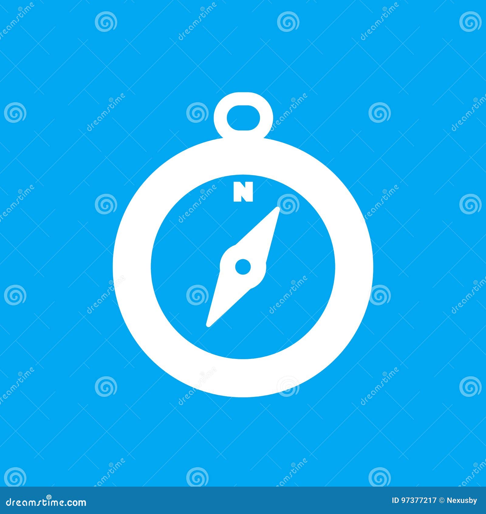 Compass Icon, Vector Pictogram Stock Vector - Illustration of vector ...