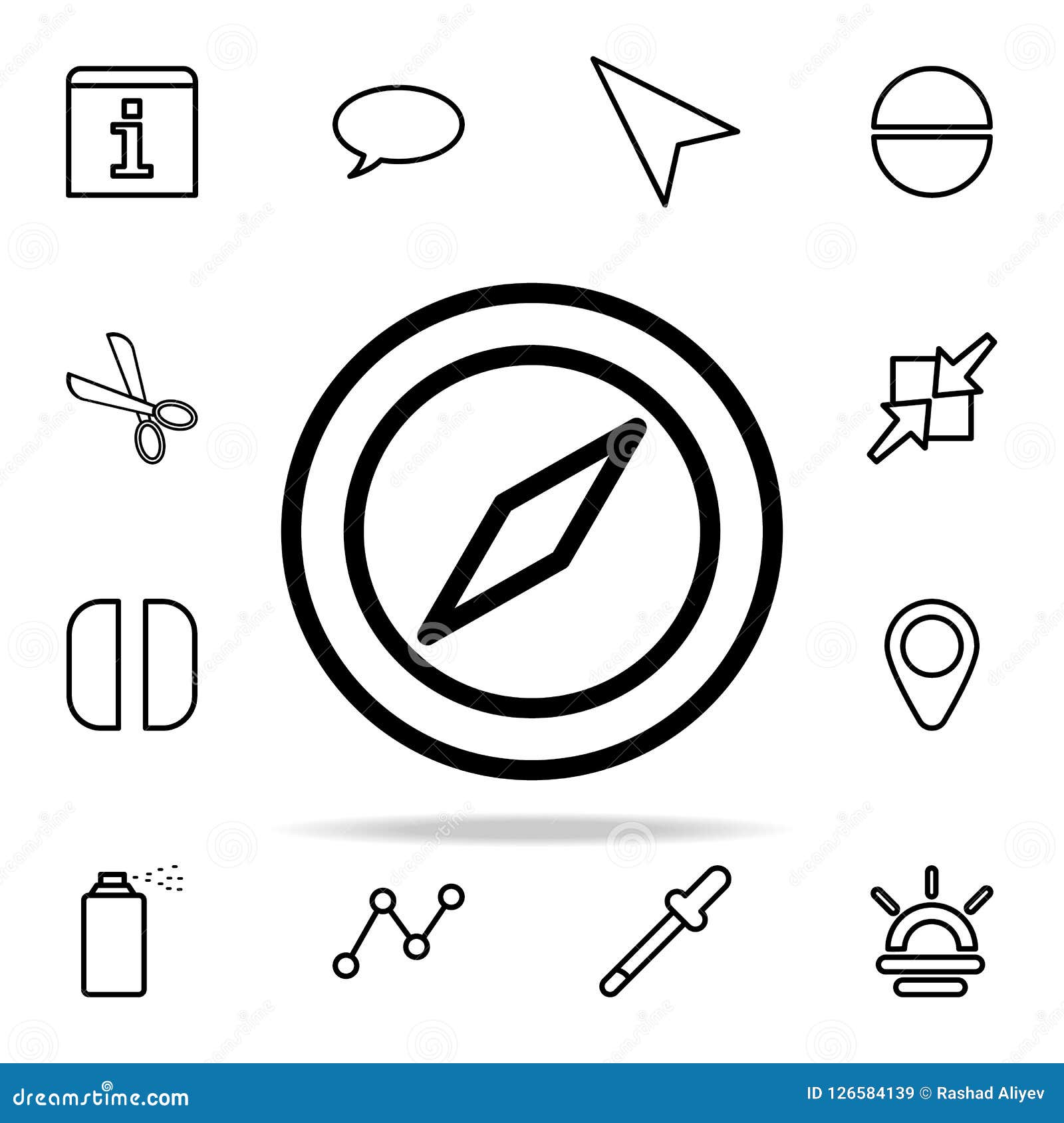 Compass Icon. Web Icons Universal Set for Web and Mobile Stock ...