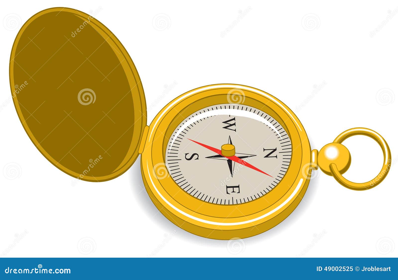 Compass stock vector. Illustration of direction, sign - 49002525