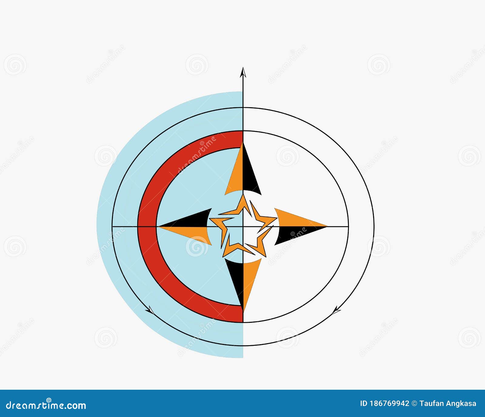 Compass Illustrations and Logo Stock Illustration - Illustration of ...