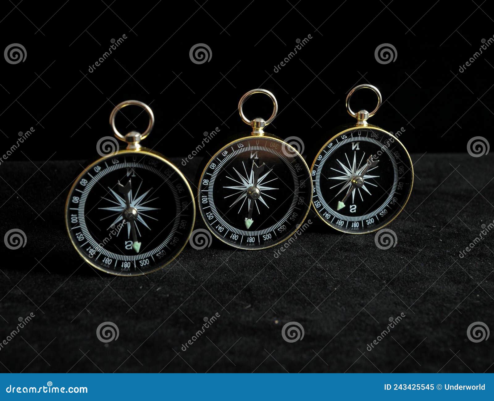 Compass Indicating Differents Directions Stock Image - Image of magnet ...