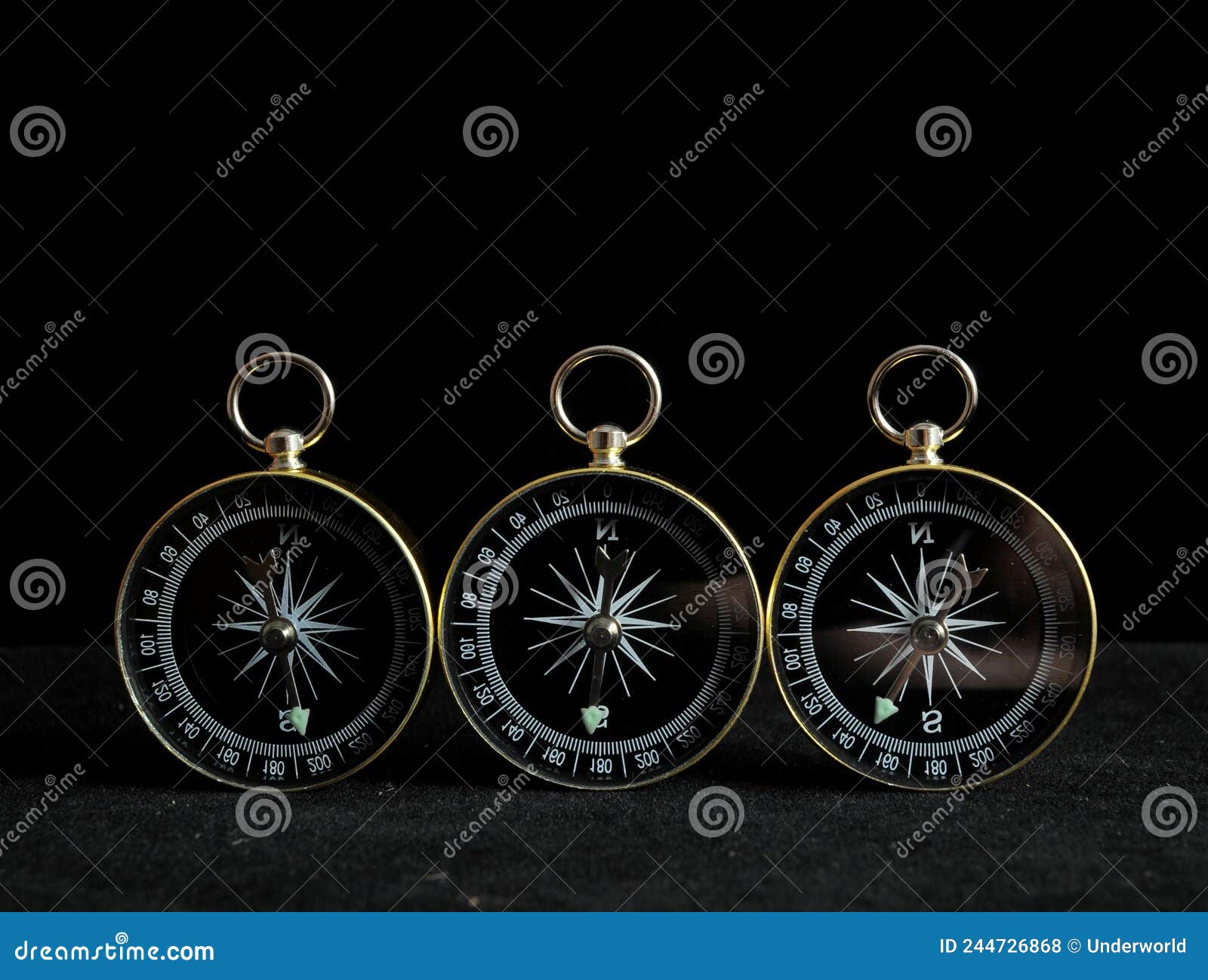 Compass Indicating Differents Directions Stock Photo - Image of cloud ...