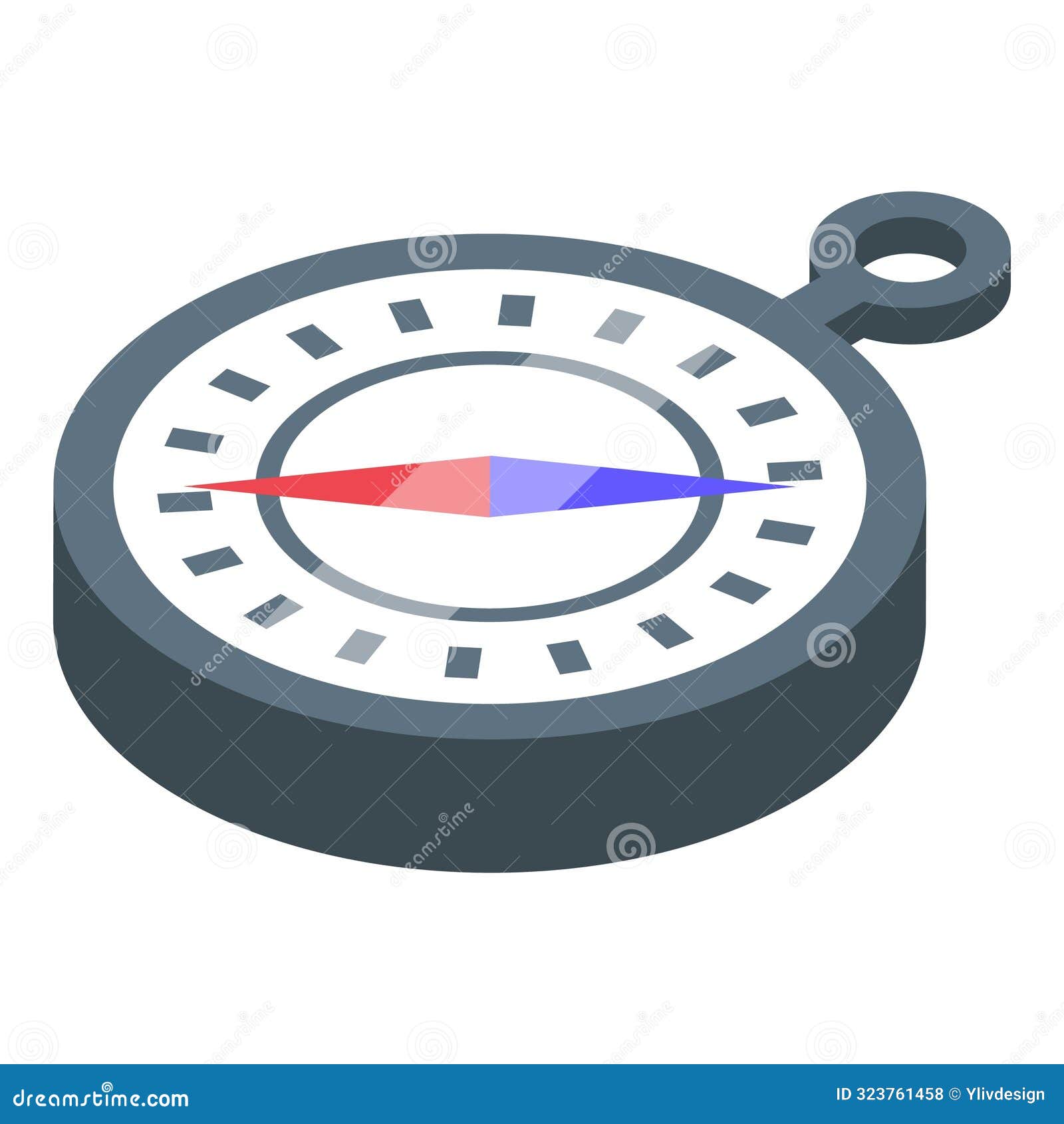 Compass is Indicating the Direction with Its Magnetic Needle Stock ...