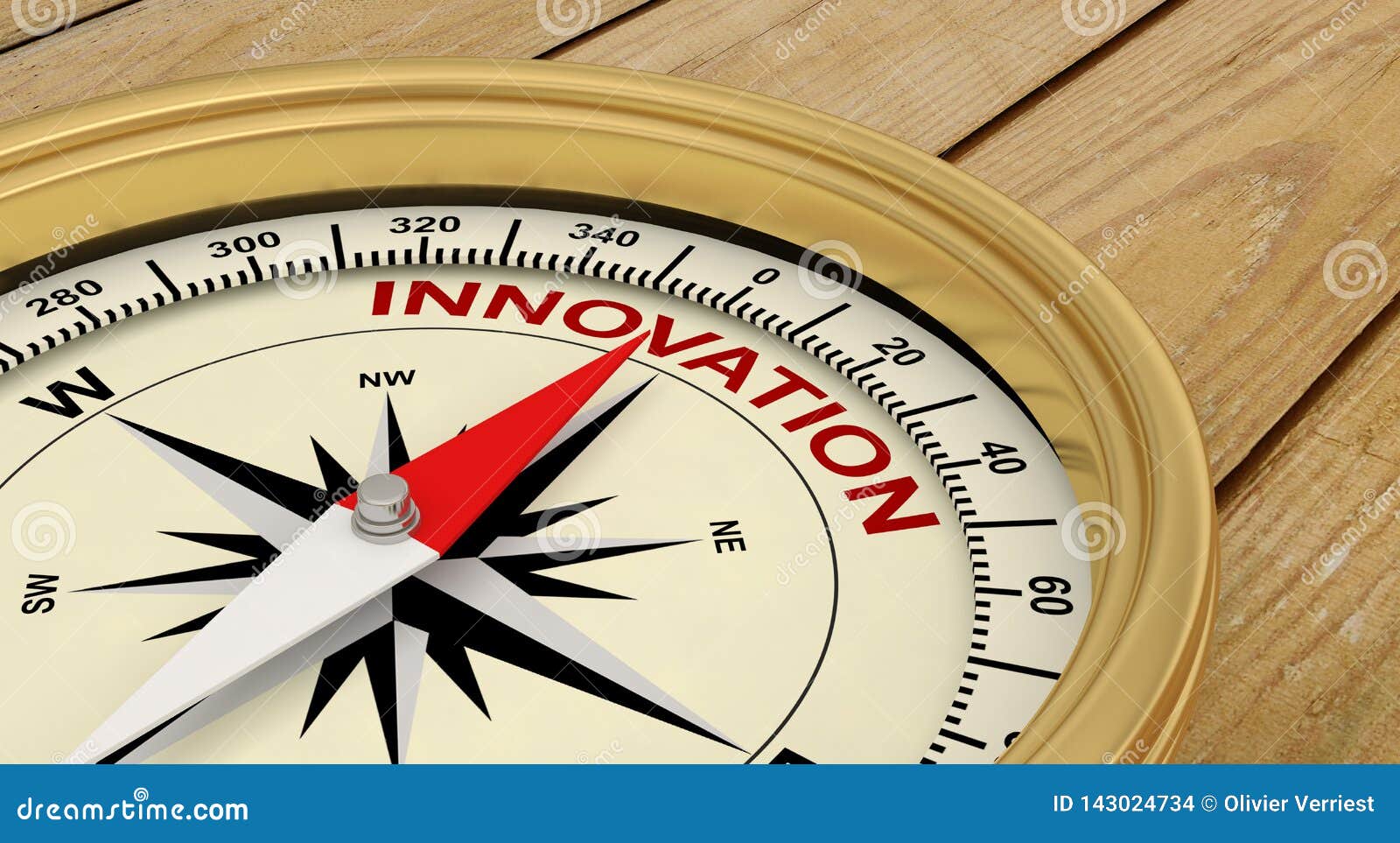 Compass Innovation Development Business Stock Photo - Image of future ...