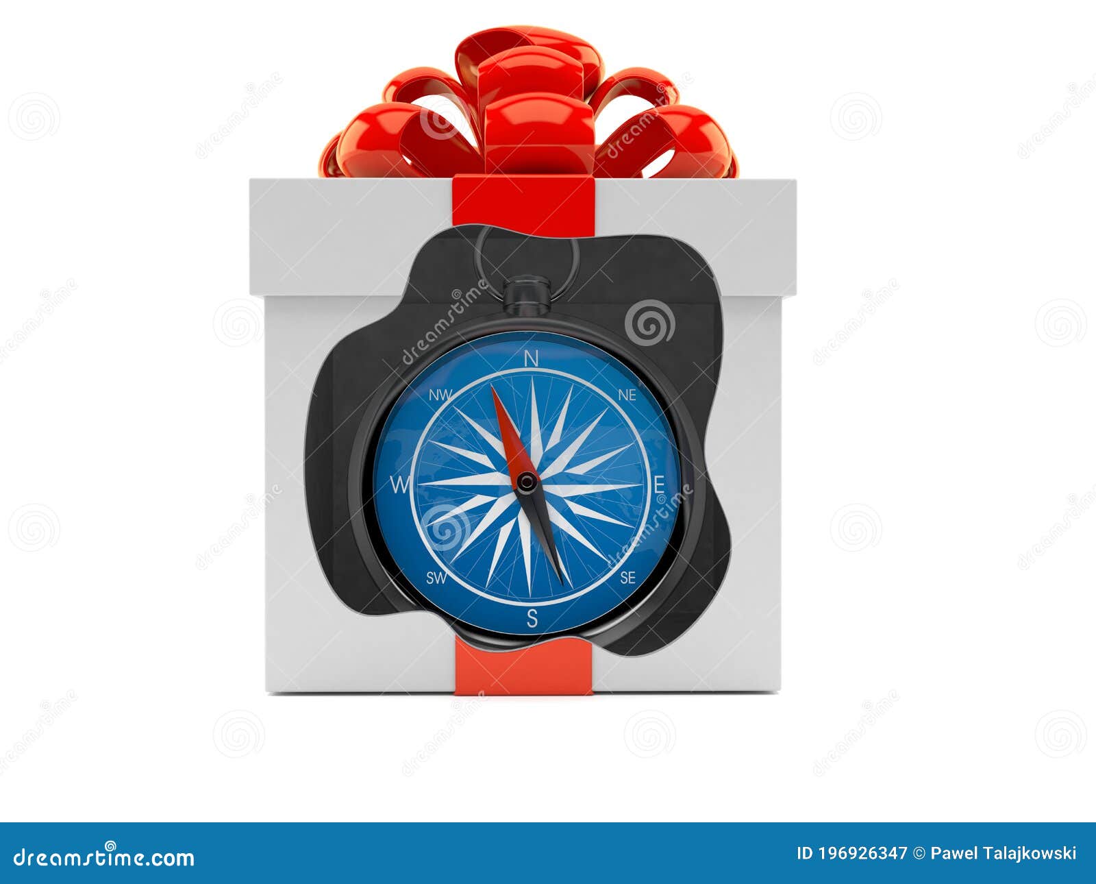 Compass Inside Ships Steering Wheel Vector Illustration | CartoonDealer ...