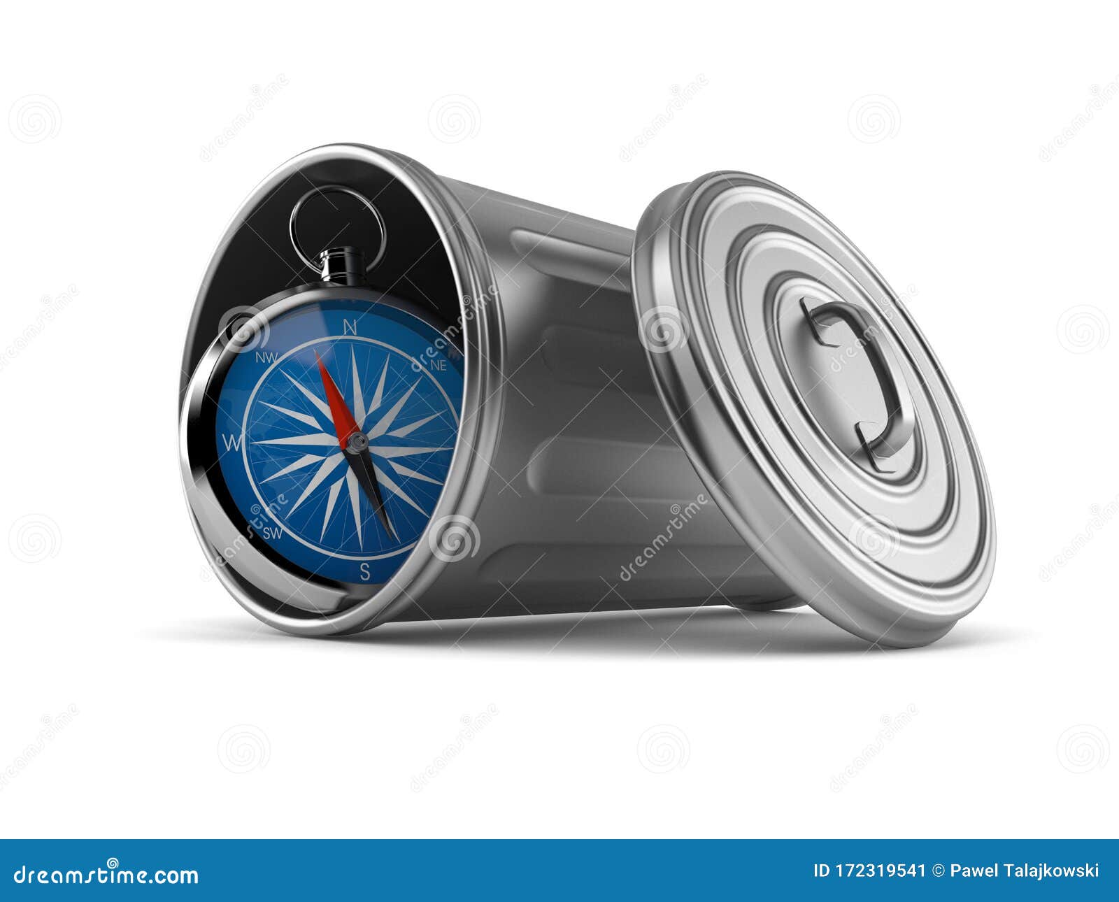Compass Inside Ships Steering Wheel Vector Illustration | CartoonDealer ...