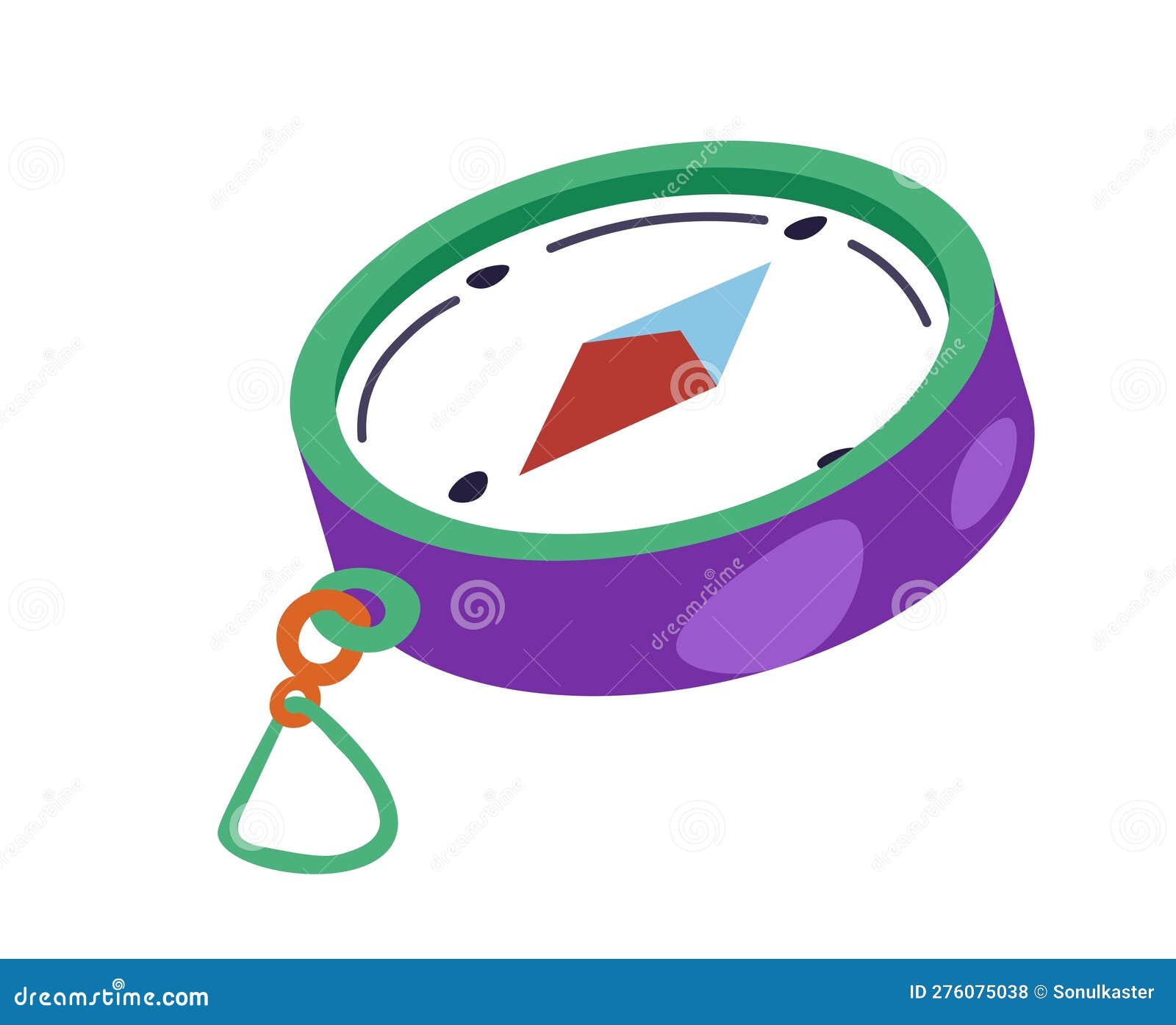 Compass Instrument for Naval Adventures Vector Stock Illustration ...