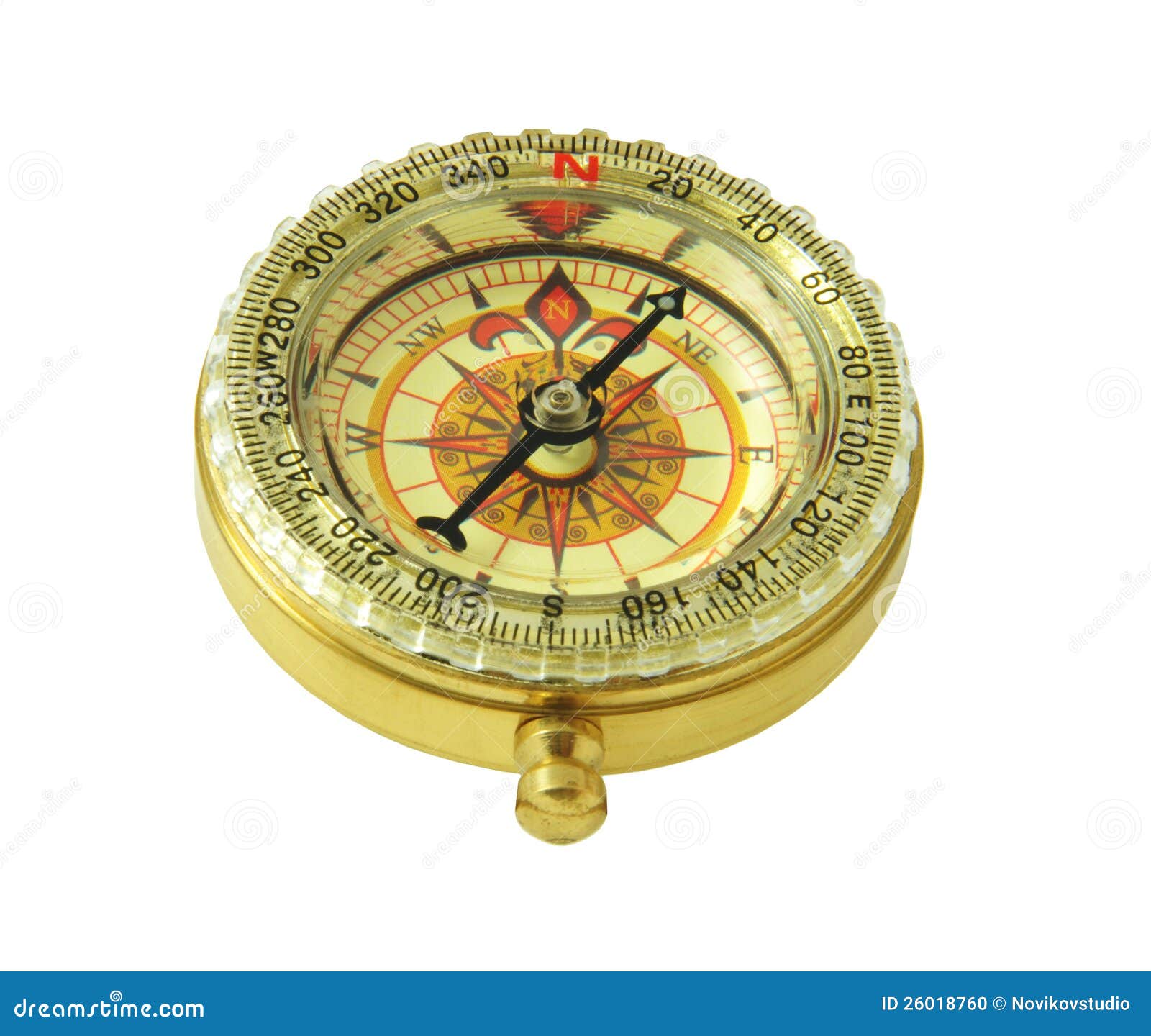 Compass on isolated white stock photo. Image of navigation - 26018760