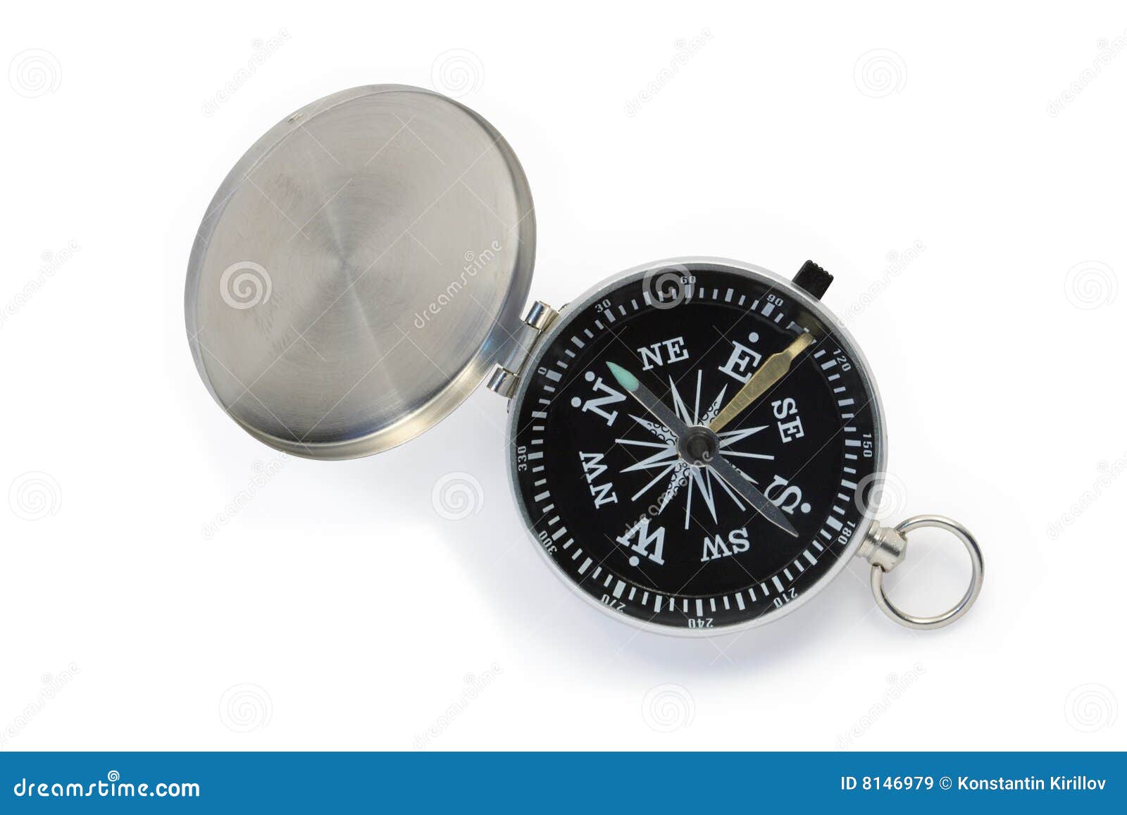 Compass isolated on white stock image. Image of orientation - 8146979