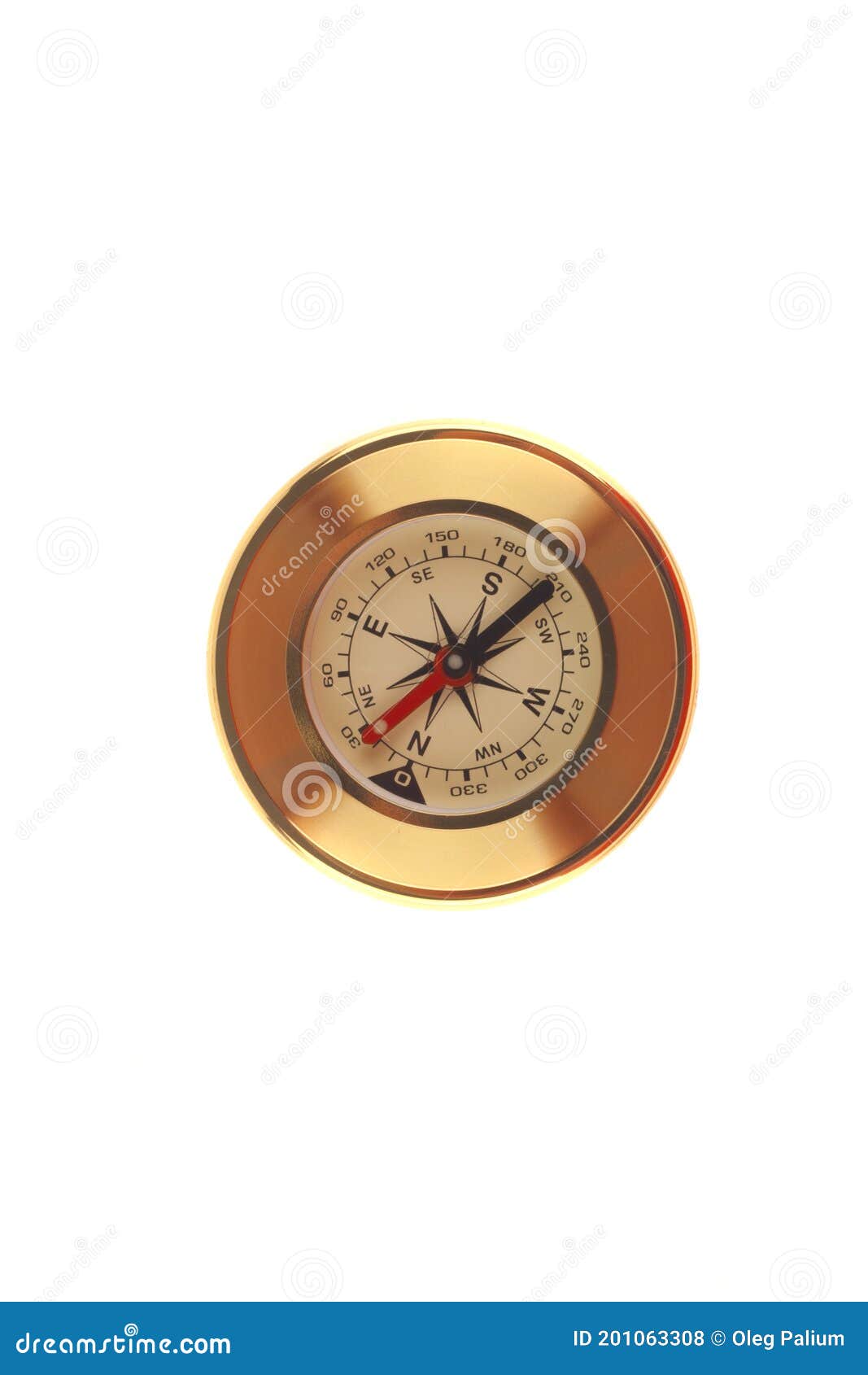 Compass Isolated on White Background Stock Photo - Image of forward ...