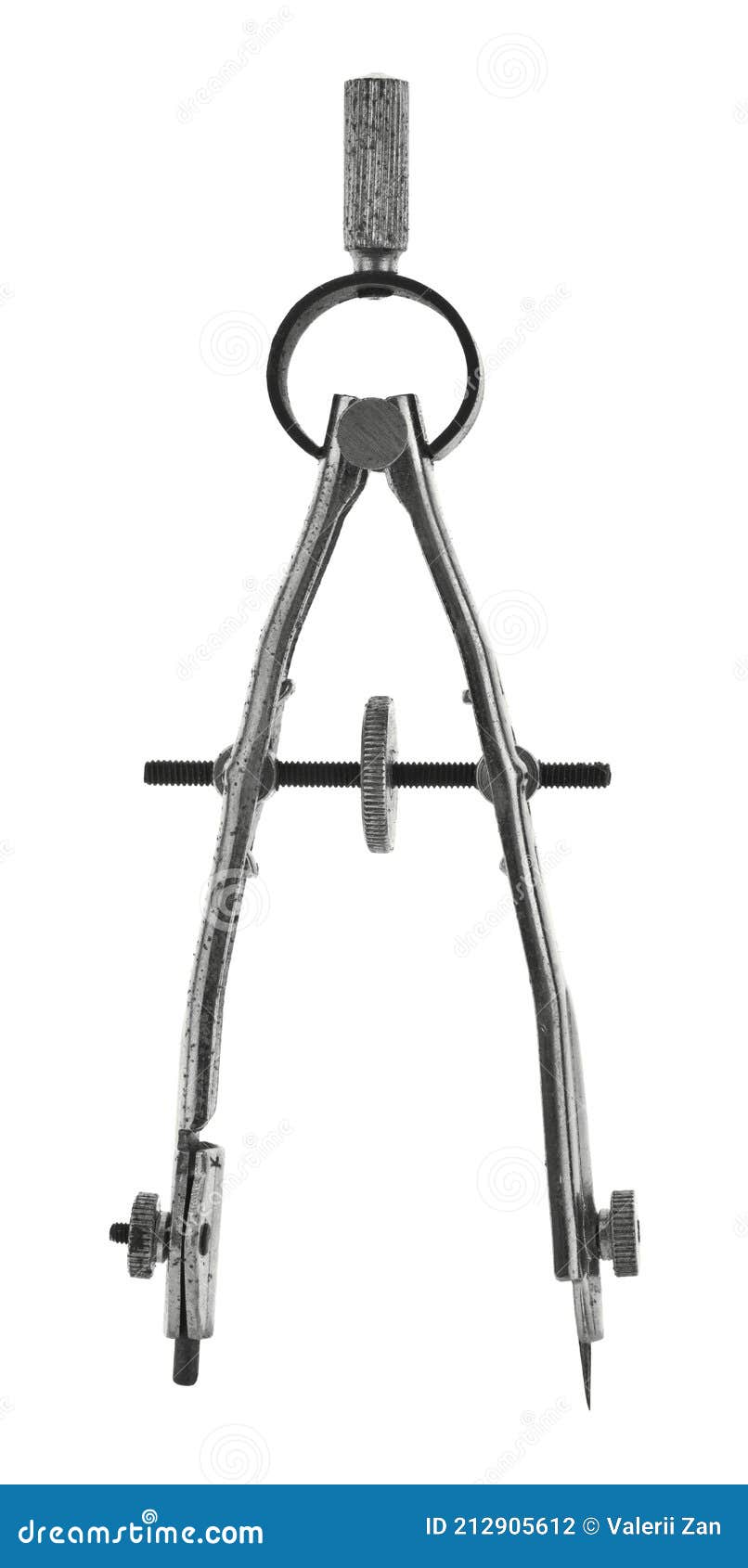 Compass Isolated on White Background Stock Photo - Image of drafting ...