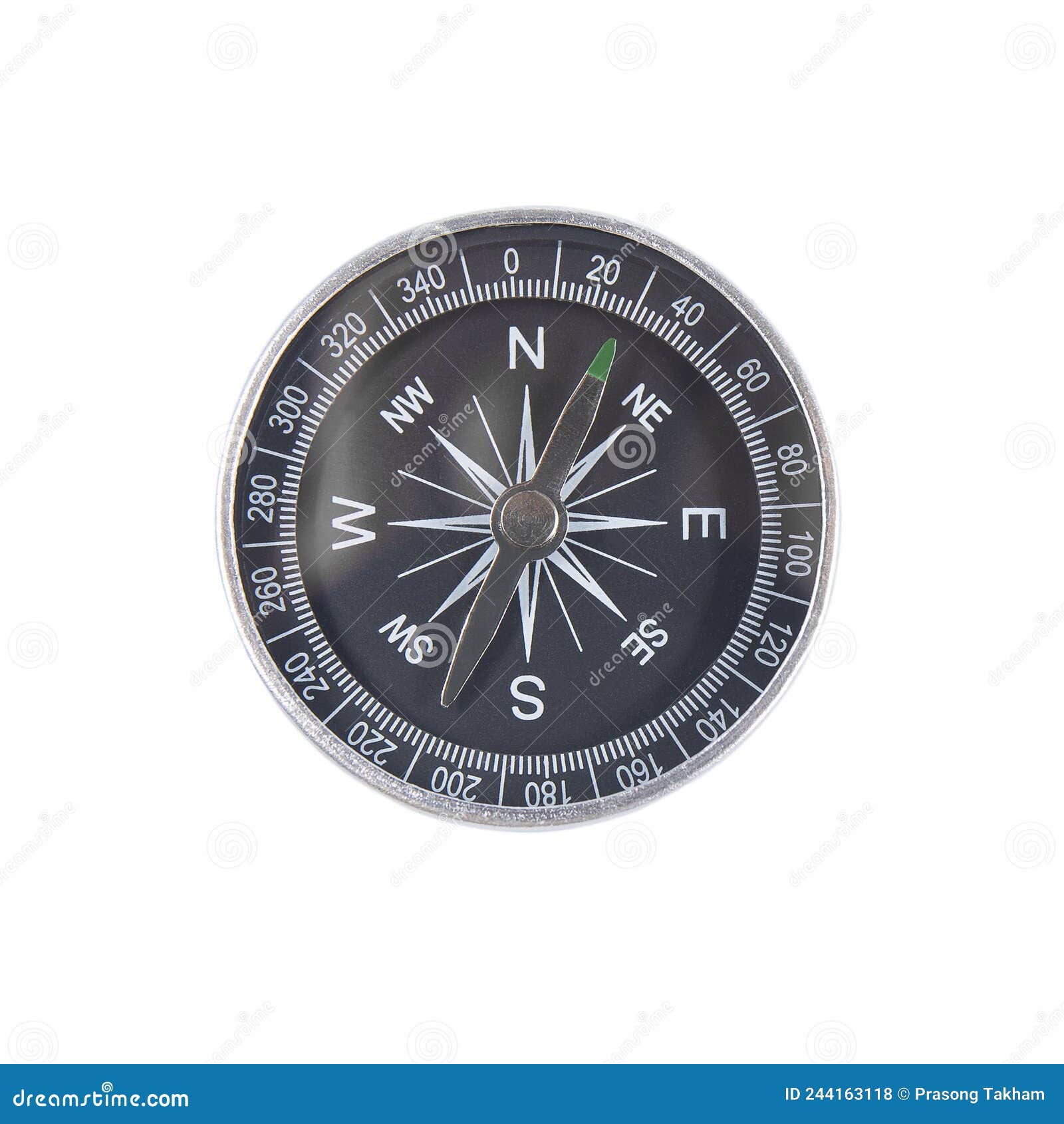 Compass Isolated on White Background Stock Photo - Image of direction ...