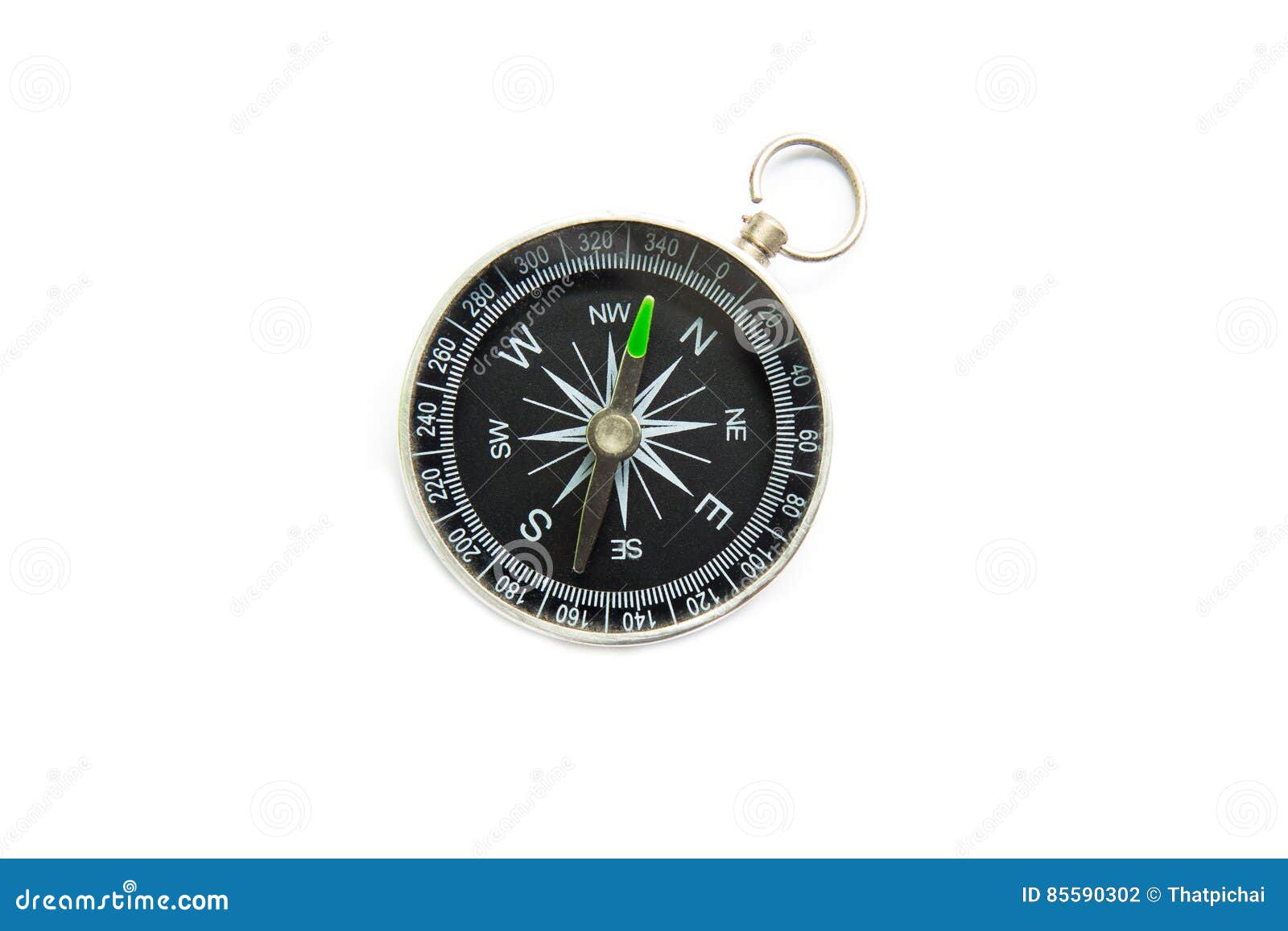 Compass Isolated on White Background Stock Photo - Image of exploration ...