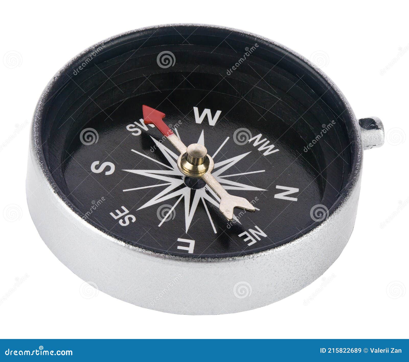 Compass Isolated on White Background Stock Image - Image of metal ...