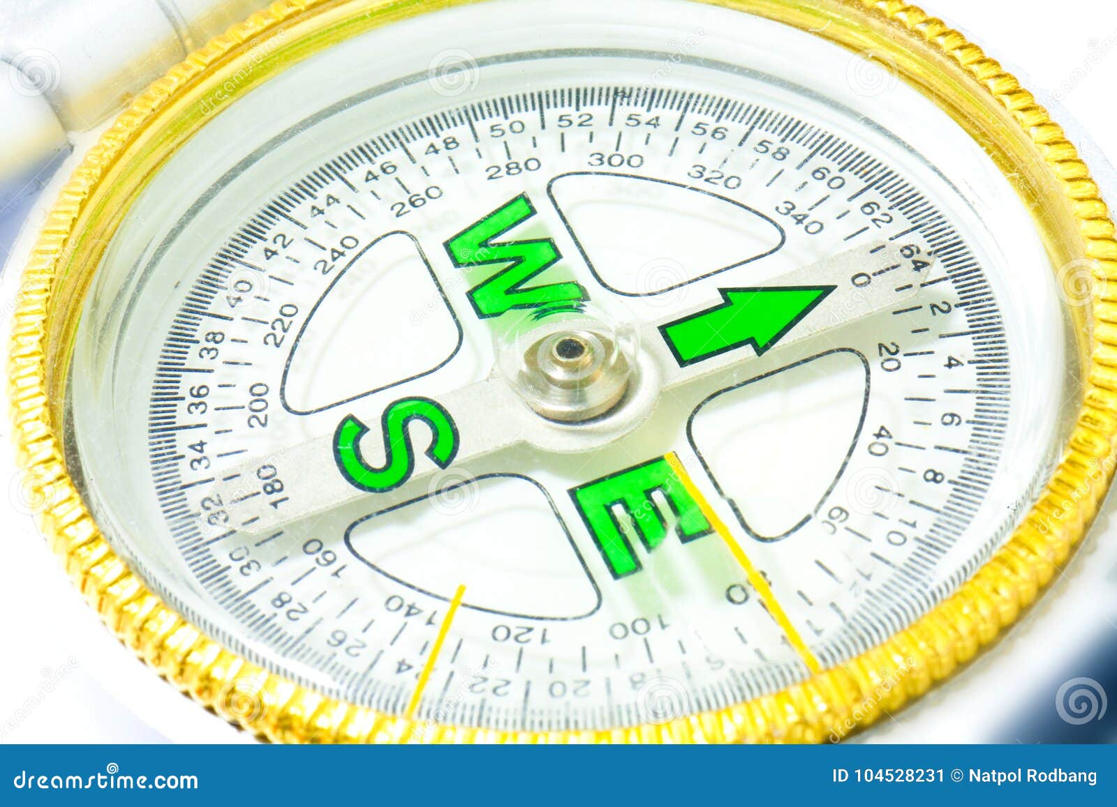 Compass. Isolated on White Background Stock Image - Image of indicates ...