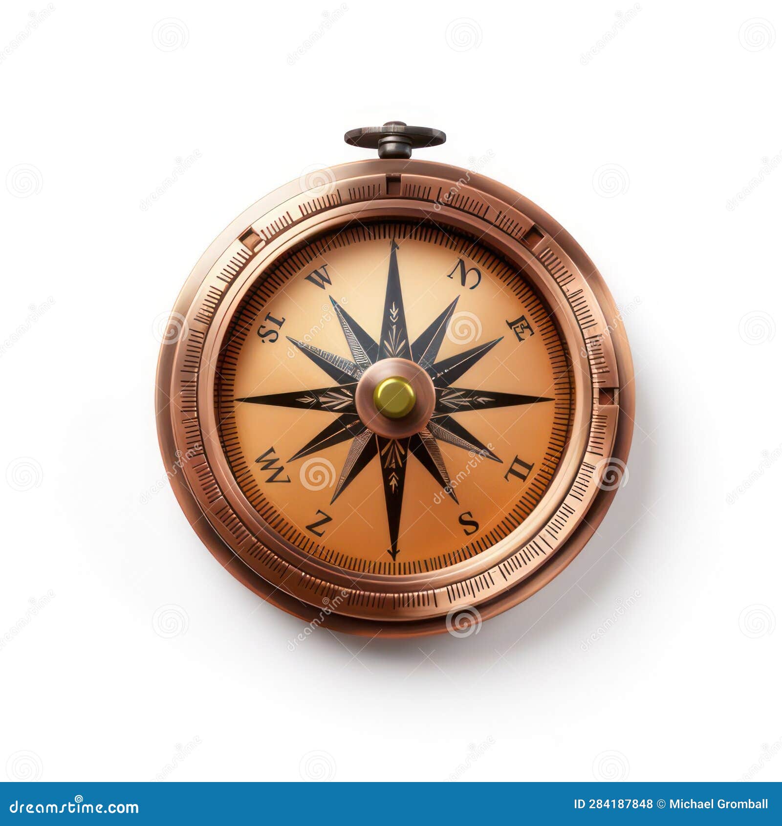 Compass Isolated on White Created with Generative AI Stock Photo ...