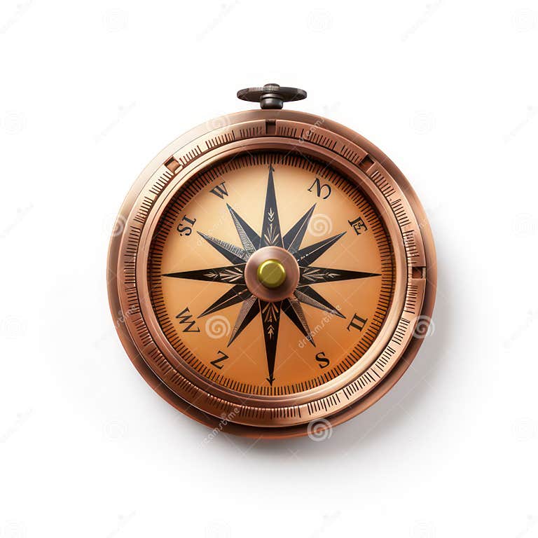 Compass Isolated on White Created with Generative AI Stock Photo ...