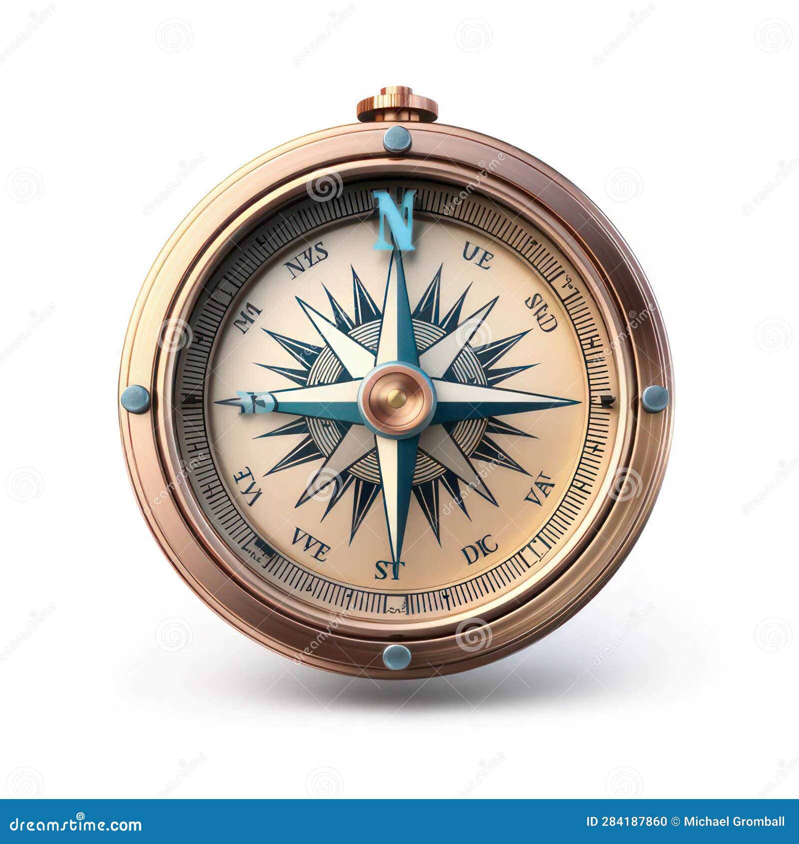 Compass Isolated on White Created with Generative AI Stock Photo ...