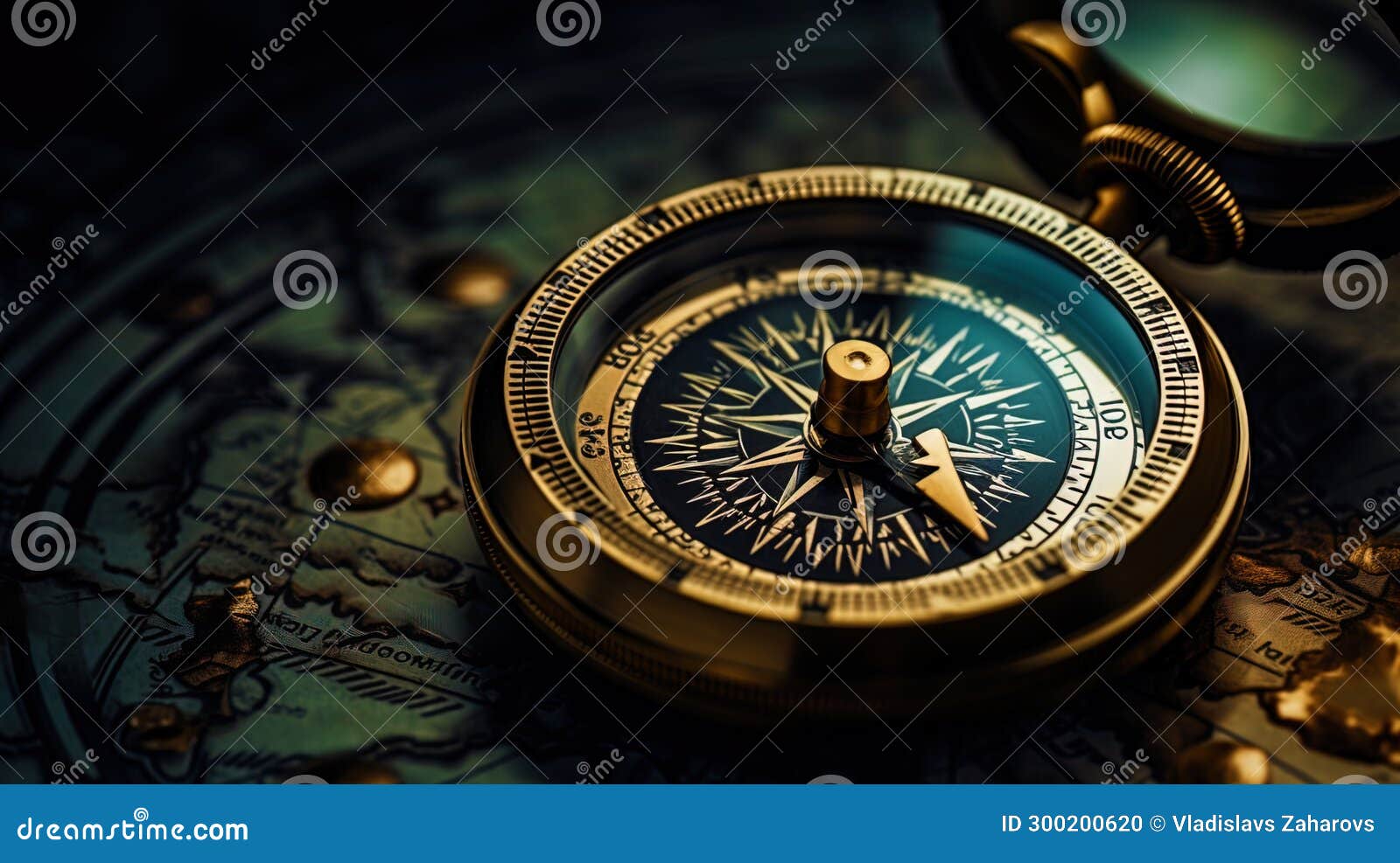Compass in Isolation with the Texture Stock Illustration - Illustration ...