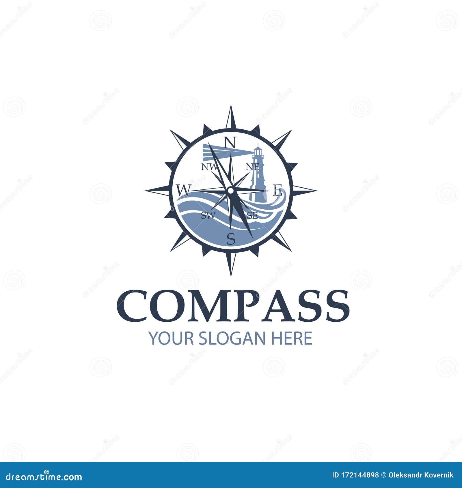 Lighthouse Compass Logo Stock Illustrations – 2,108 Lighthouse Compass ...