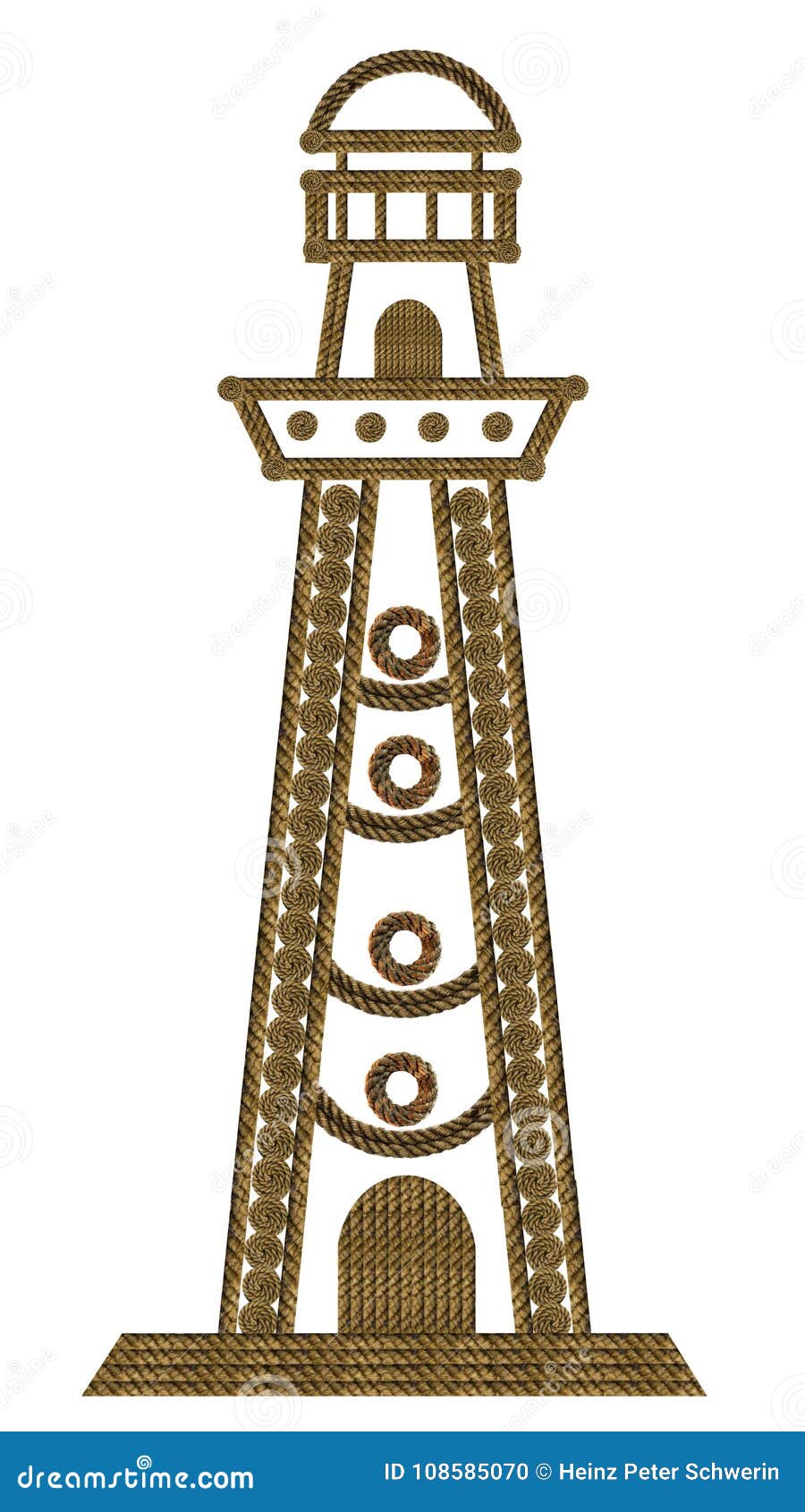 Compass Lighthouse Steering Wheel Stock Photo - Image of compass ...